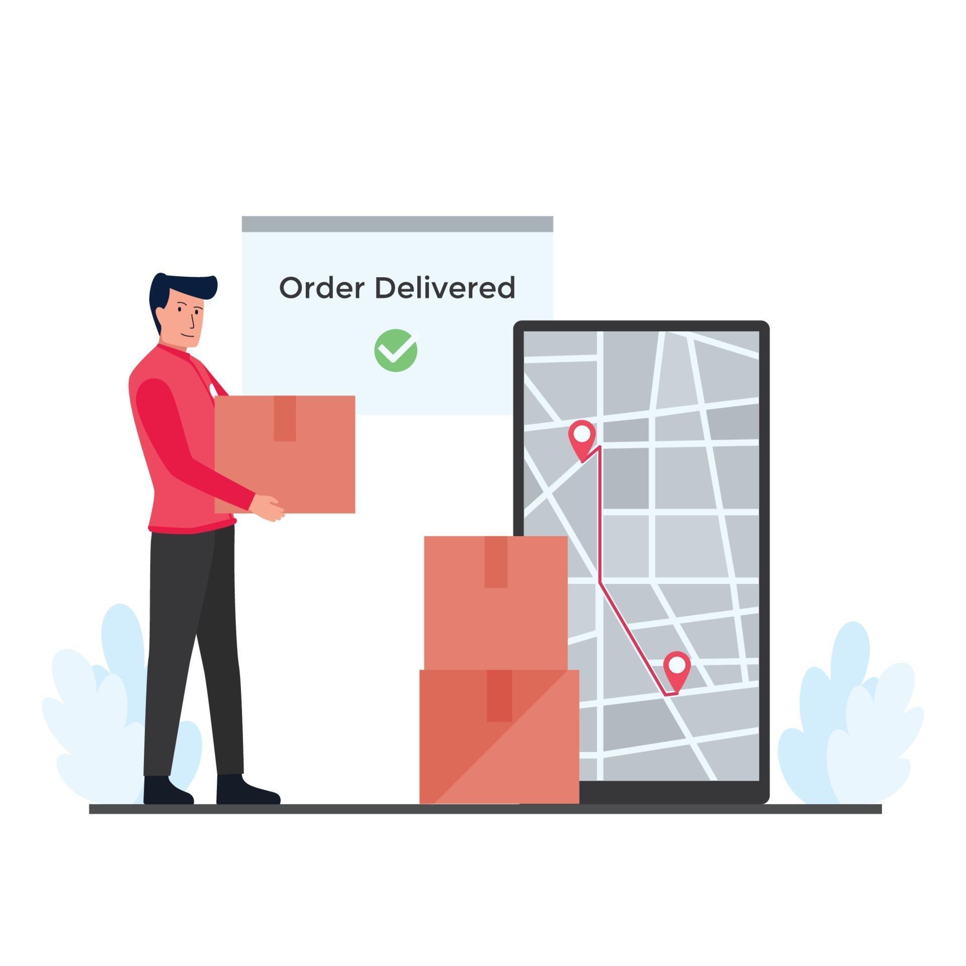Delivery Concept Illustration 1969071 Vector Art At Vecteezy