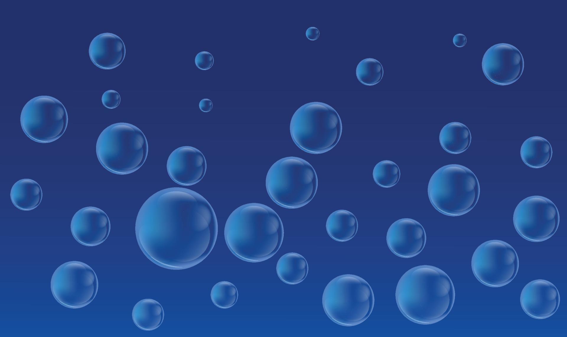Blue bubbles background, vector design, abstract art 1970330 Vector Art ...