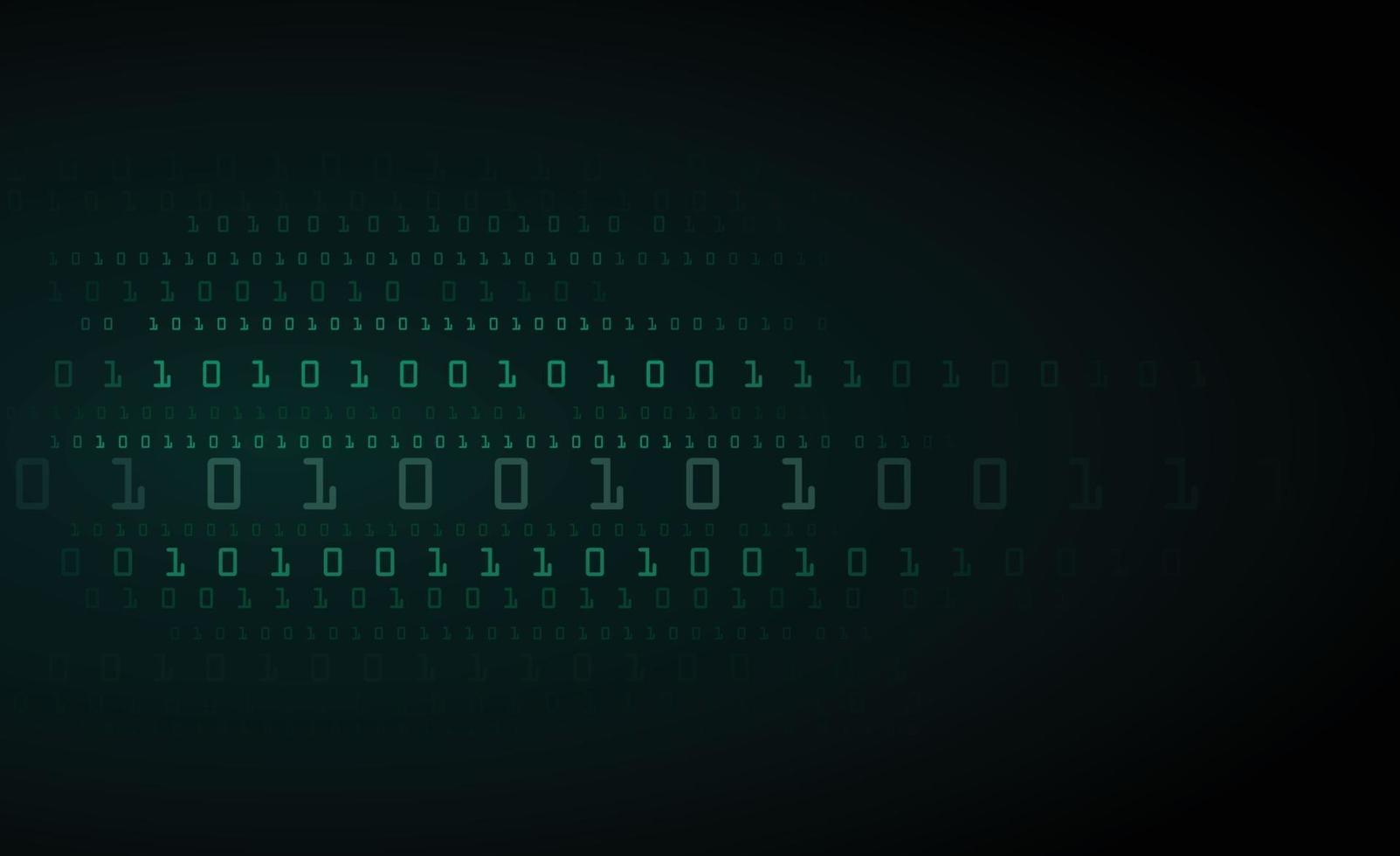 Abstract Technology Background Binary Data And Streaming Binary Code Background Vector