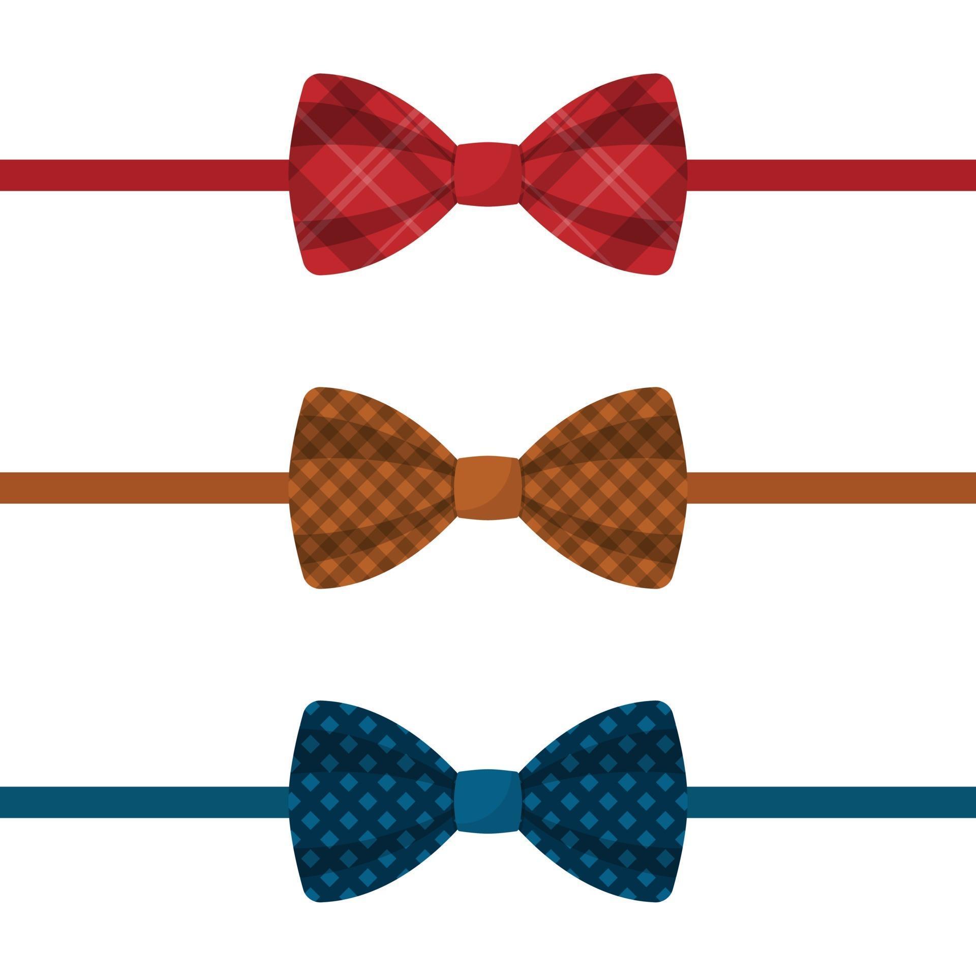 Set of colored bow ties vector illustration 1977569 Vector Art at Vecteezy