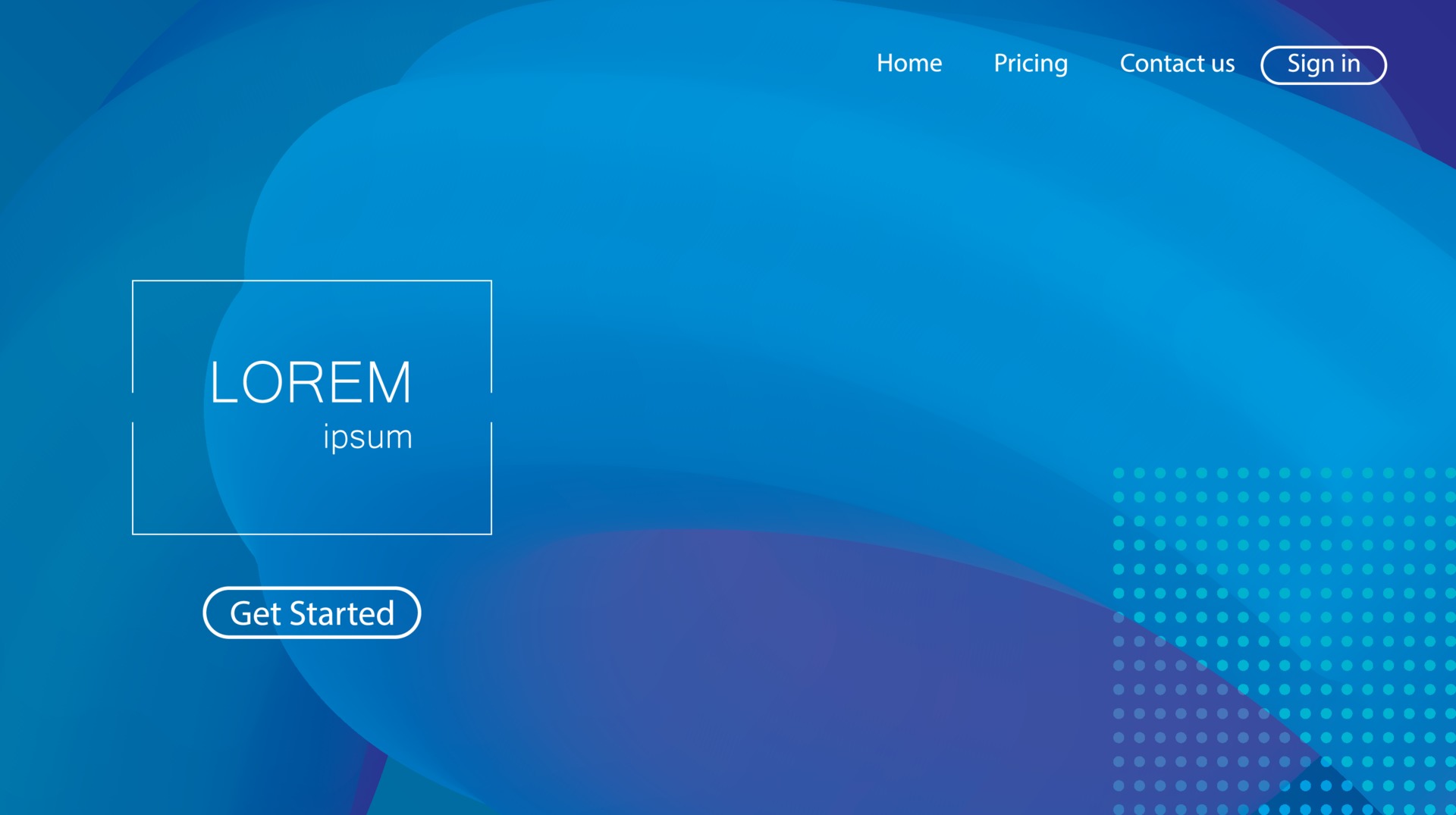 Website abstract background. Bright colorful dynamic shapes landing ...