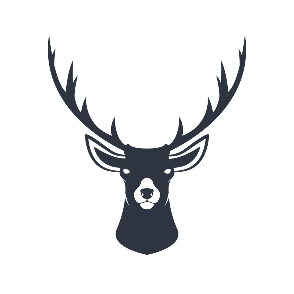 Stylized reindeer head. Vector illustration. 1986397 Vector Art at Vecteezy