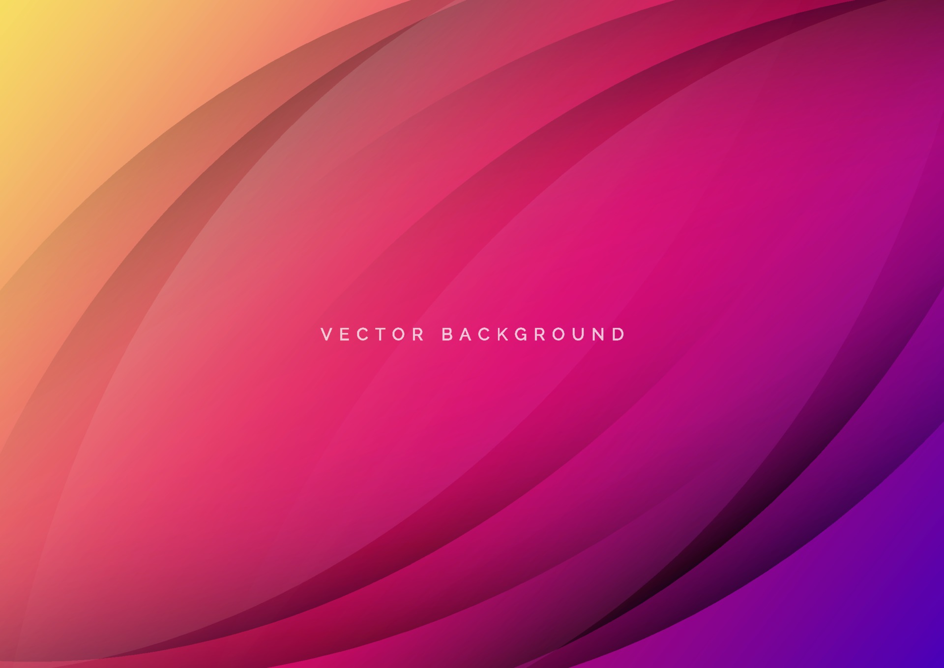 Abstract modern yellow pink and purple gradient curved background ...
