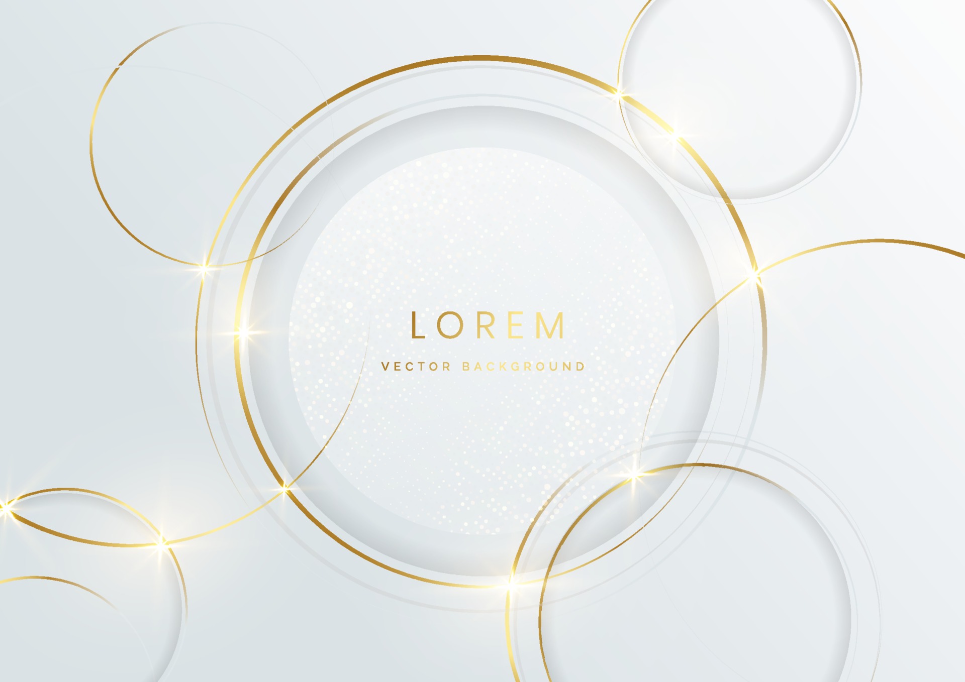 Abstract gold circles lines overlapping on white background. 1987714 ... Abstract gold circles lines overlapping on white background. 1987714 ...