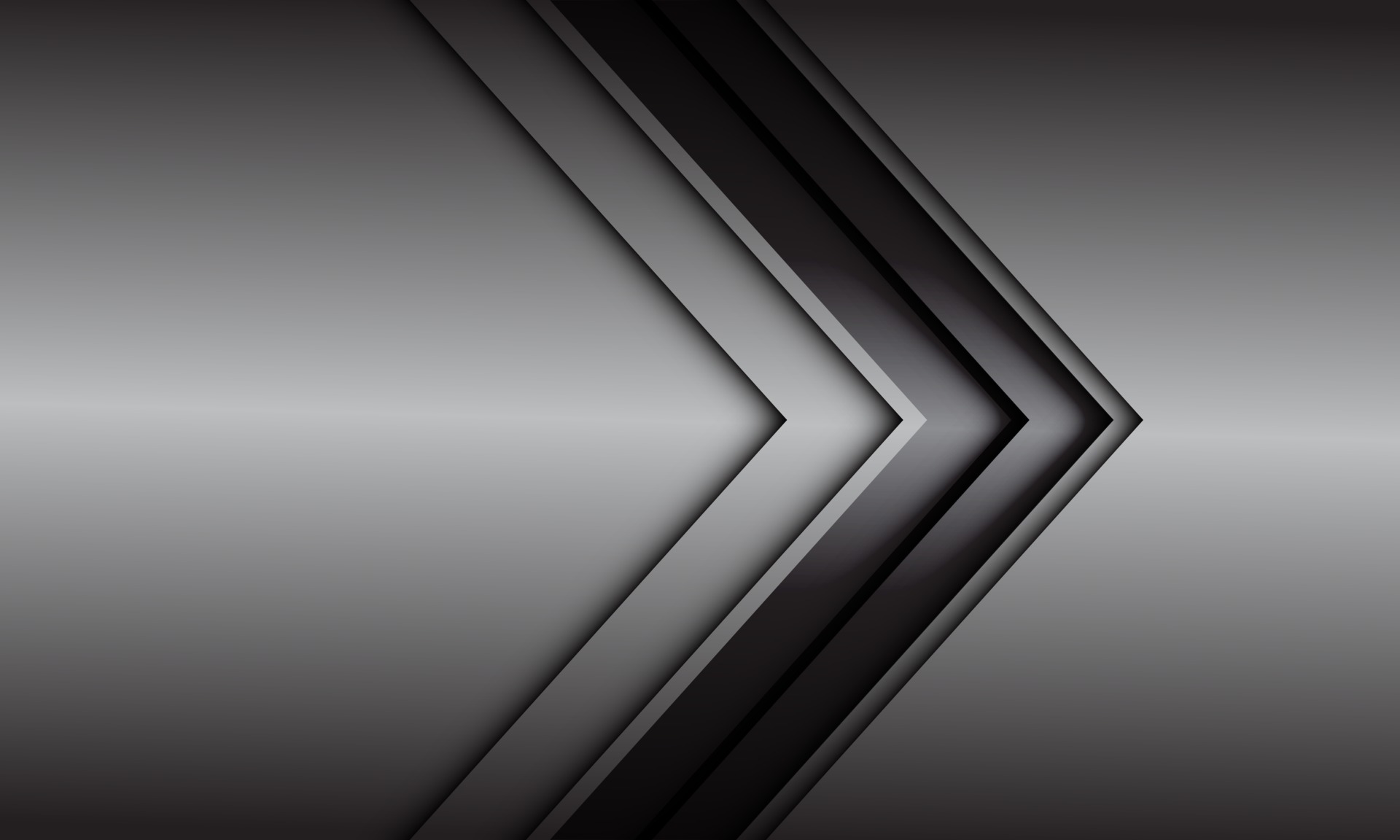 Abstract Grey Black Line Arrow Direction On Grey Metallic Design Modern Futuristic Background