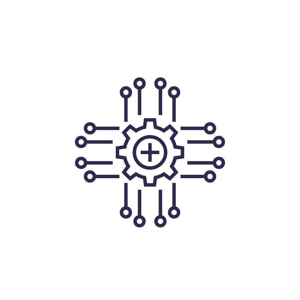 Framework icon, vector line design 1990096 Vector Art at Vecteezy