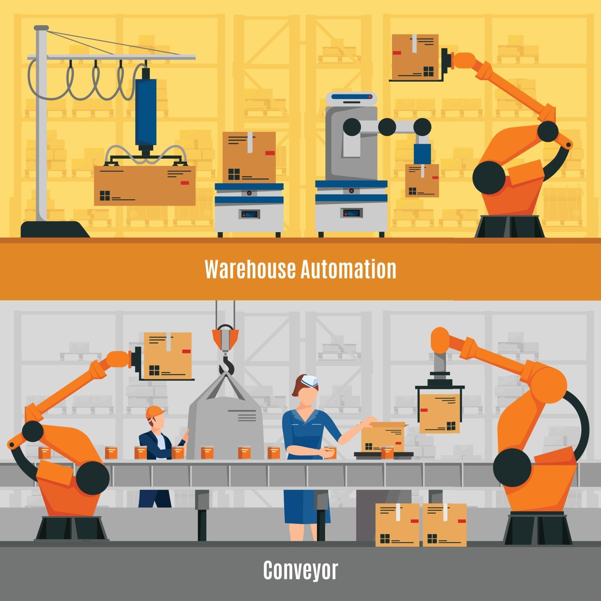 automation compositions flat 1992696 Vector Art at Vecteezy
