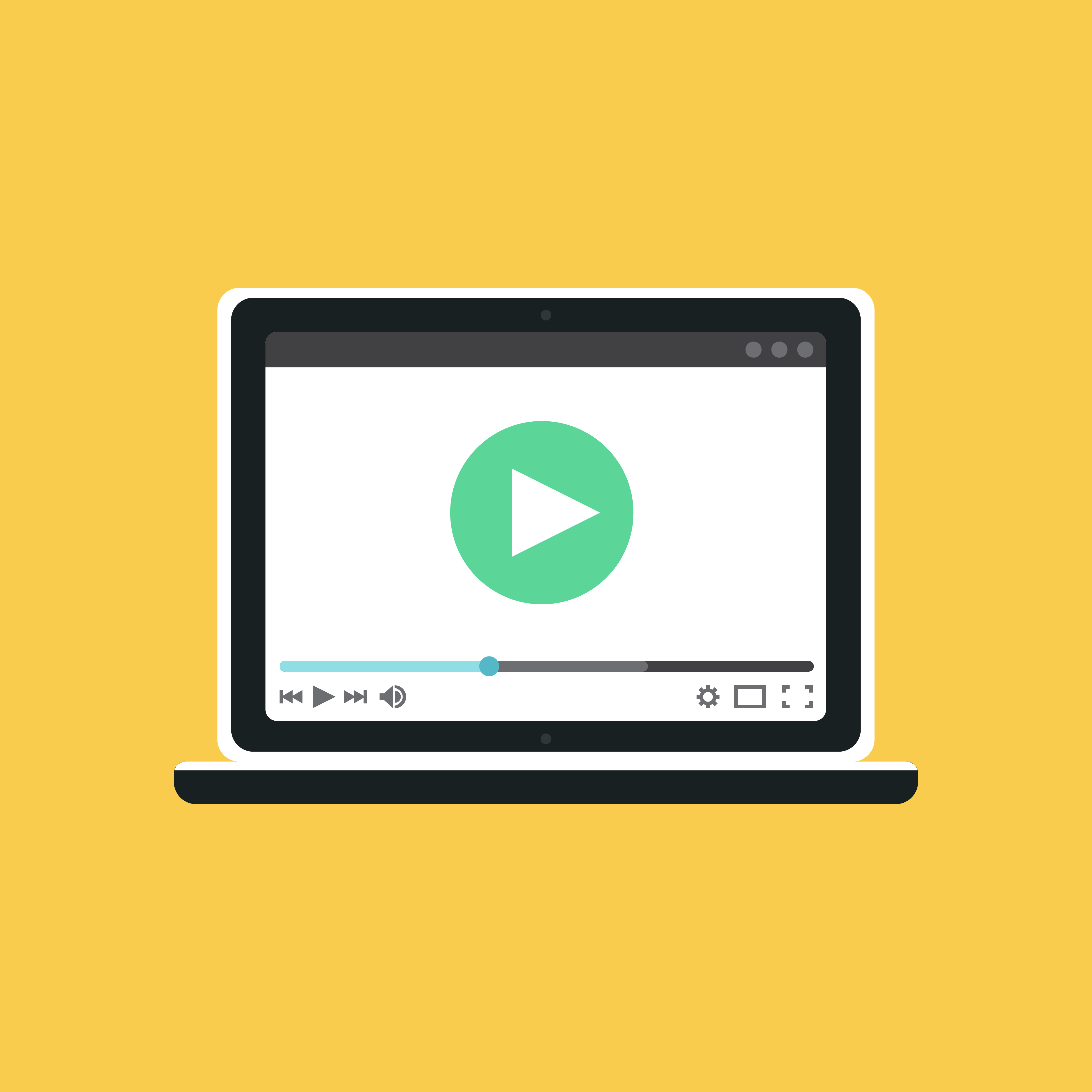 Web Template of Notebook Video Form 1998432 Vector Art at Vecteezy