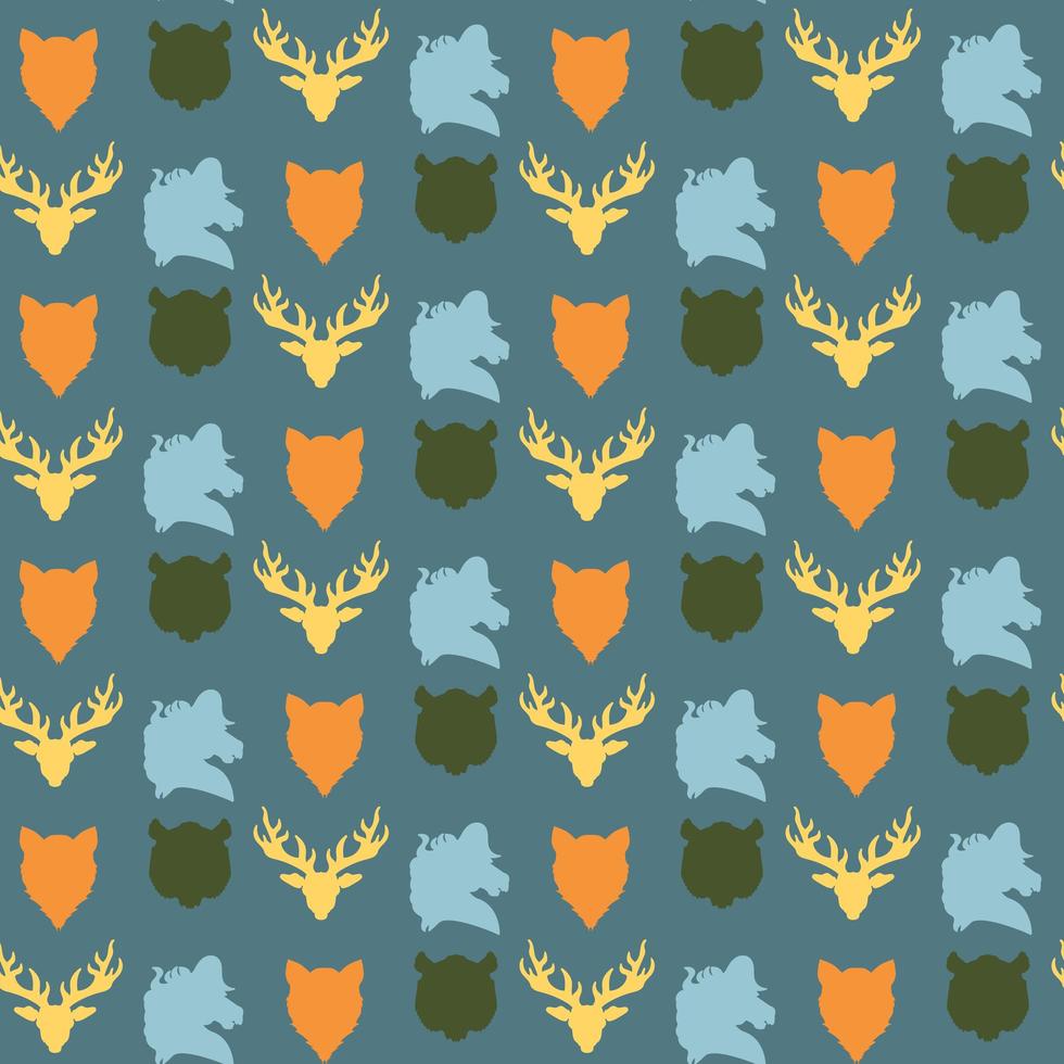 Wildlife seamless pattern 1998502 Vector Art at Vecteezy