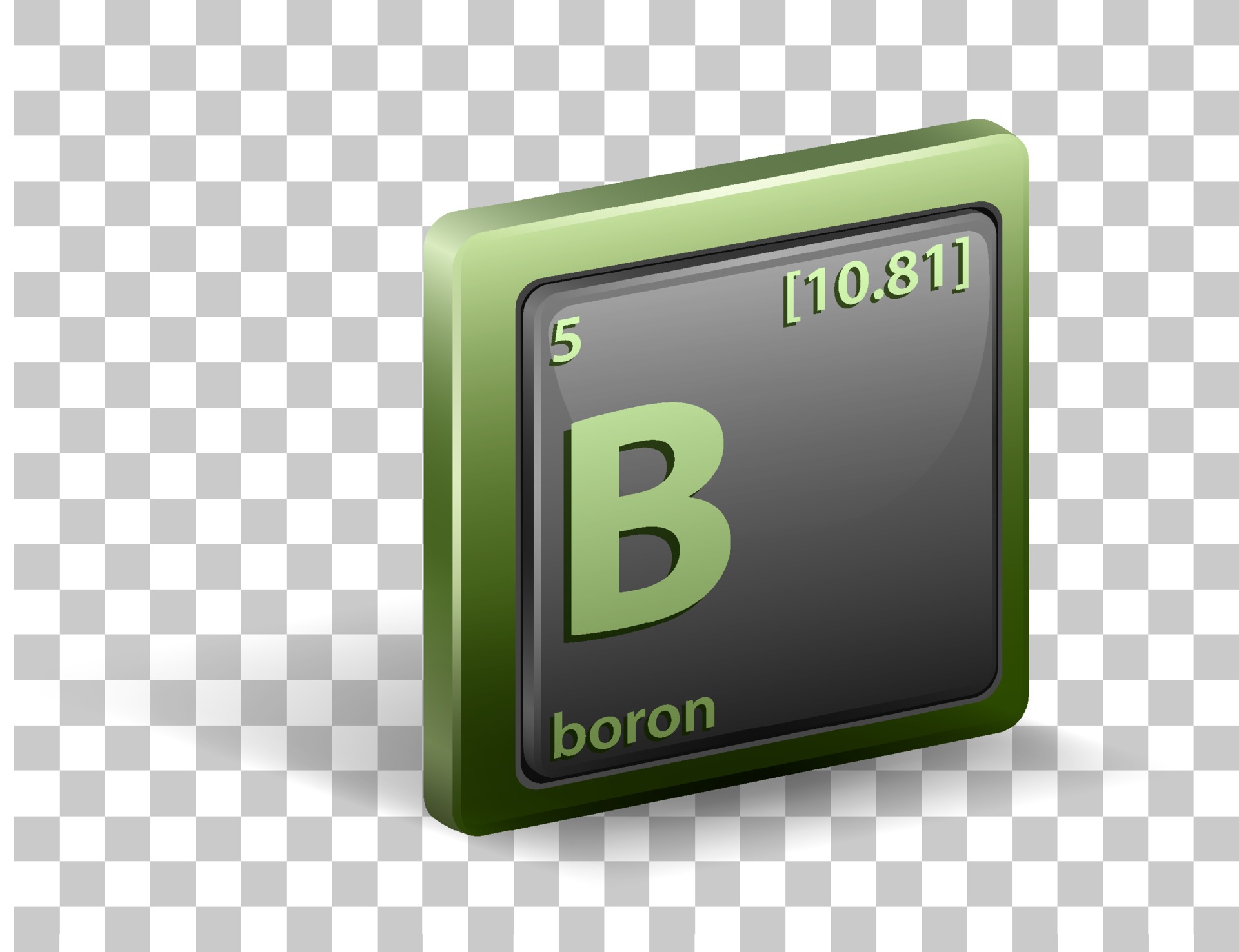Boron chemical element. Chemical symbol with atomic number and atomic ... Boron chemical element. Chemical symbol with atomic number and atomic ...