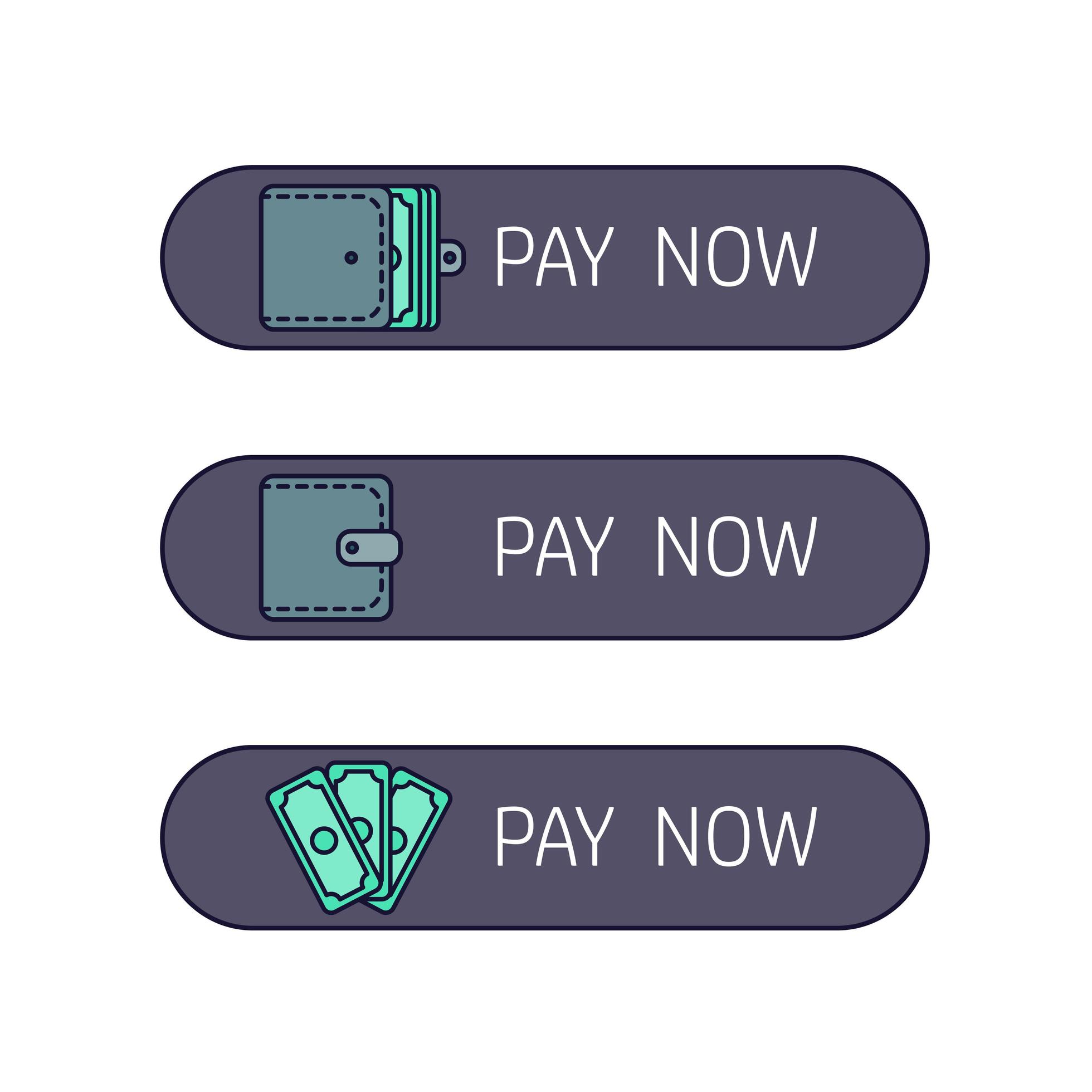 Web payment button 1999519 Vector Art at Vecteezy