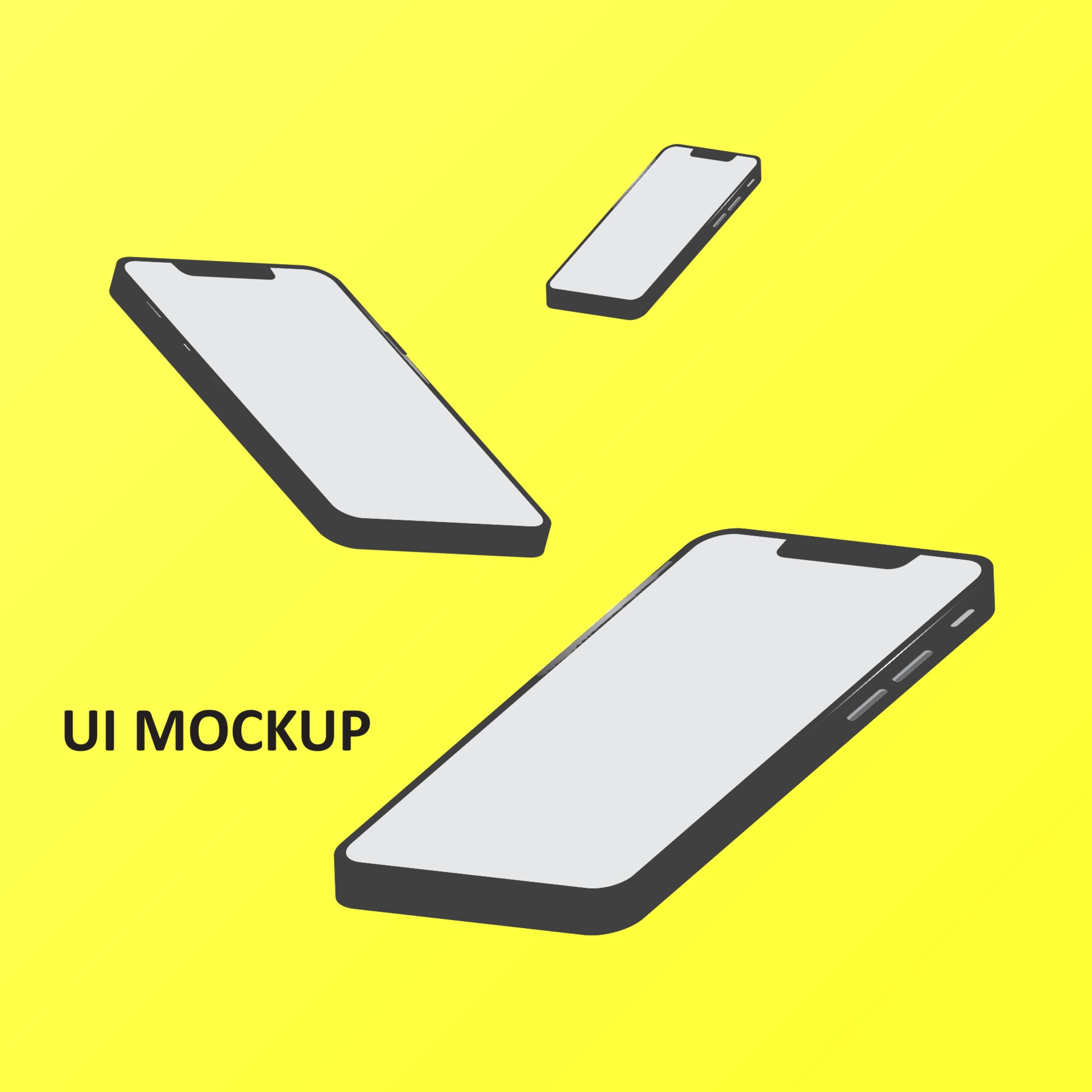 Plain smartphone for ui design mock- up devices 2000054 Vector Art at ...