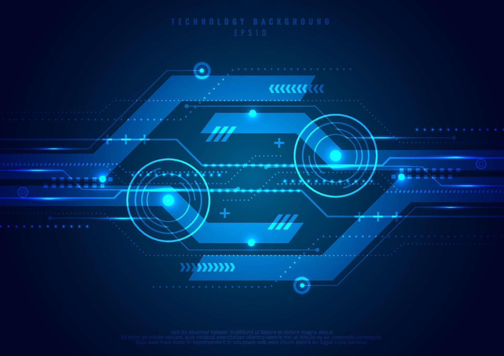 Abstract template technology futuristic geometric circle concept ...