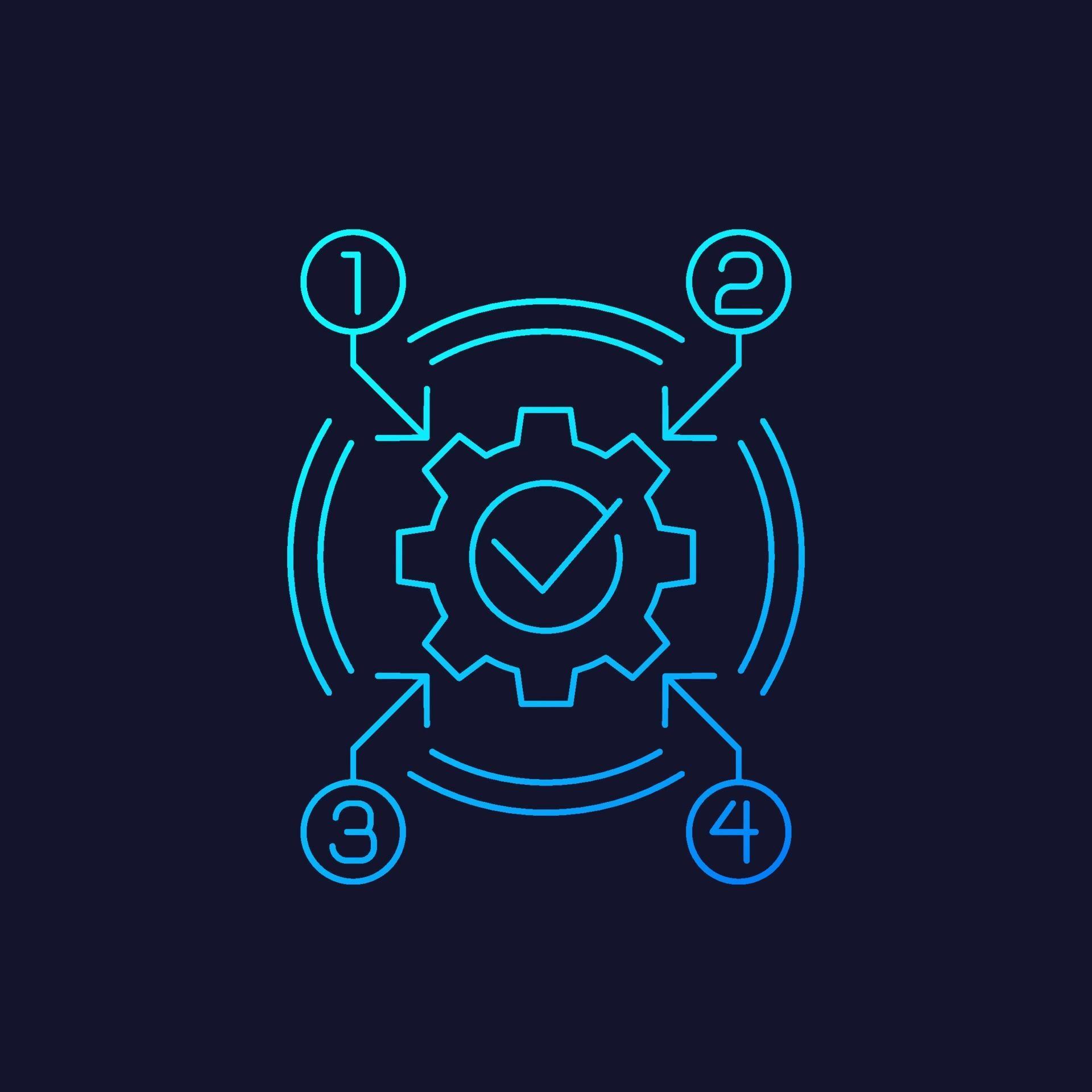 process optimization vector icon, linear.eps 2012190 Vector Art at Vecteezy