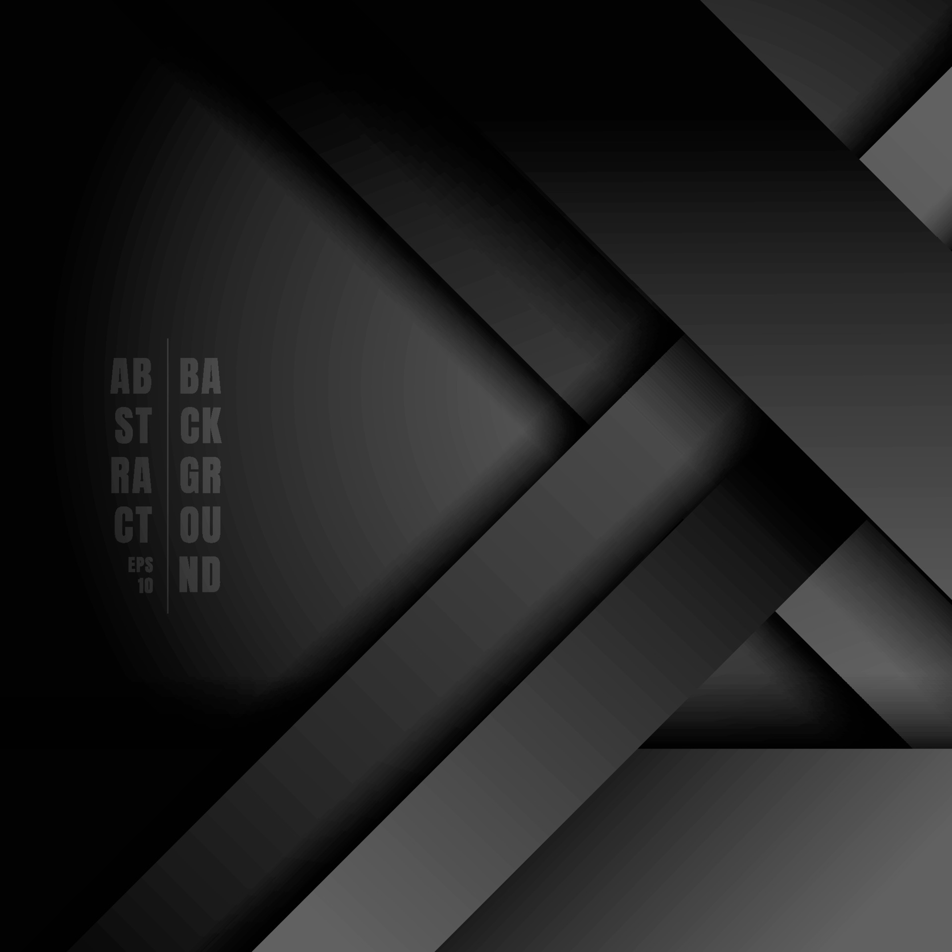Abstract Diagonal Black Stripes Overlap Paper Layer On Dark Background