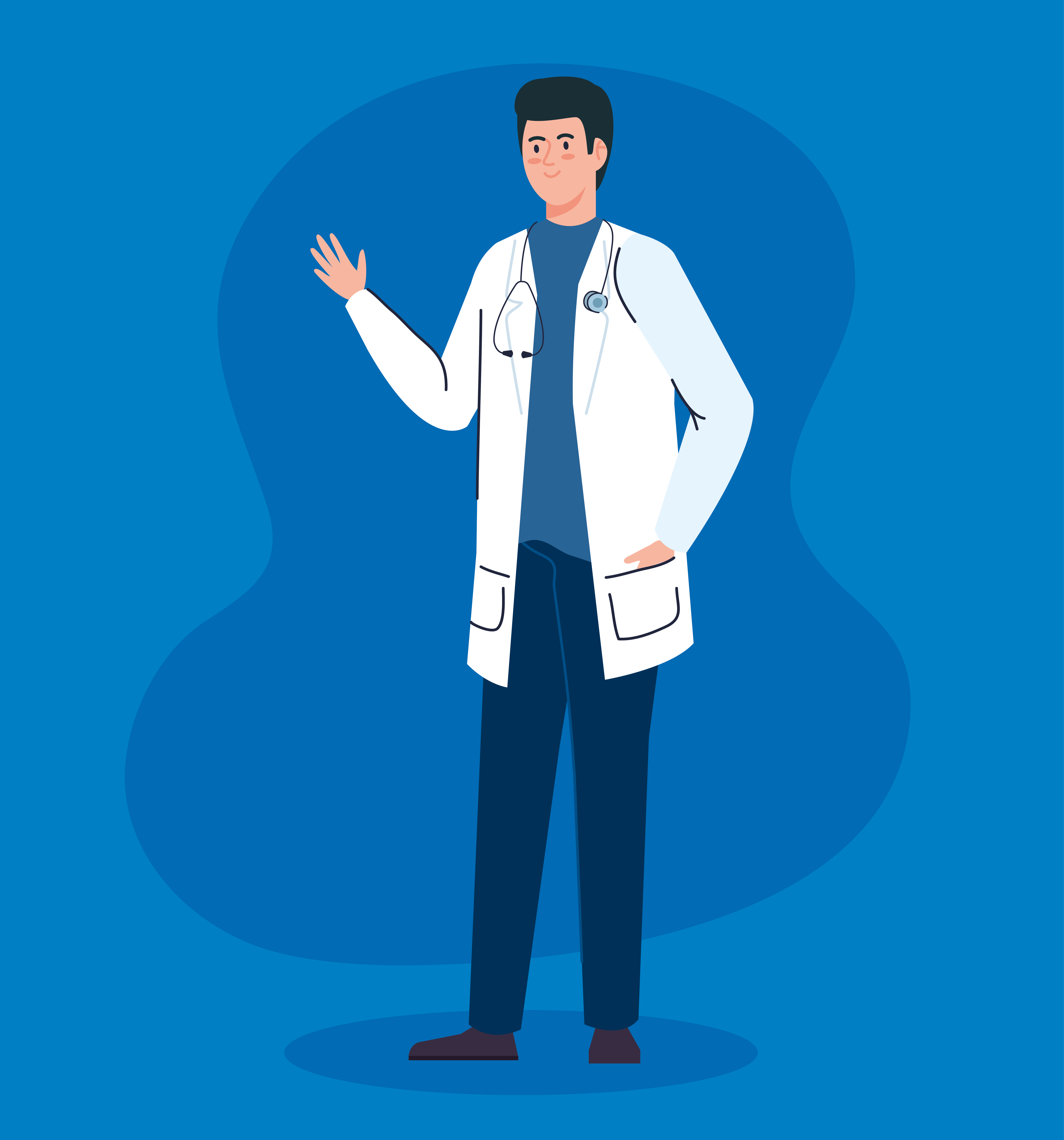 Doctor With Stethoscope Avatar Character 2031560 Vector Art At Vecteezy