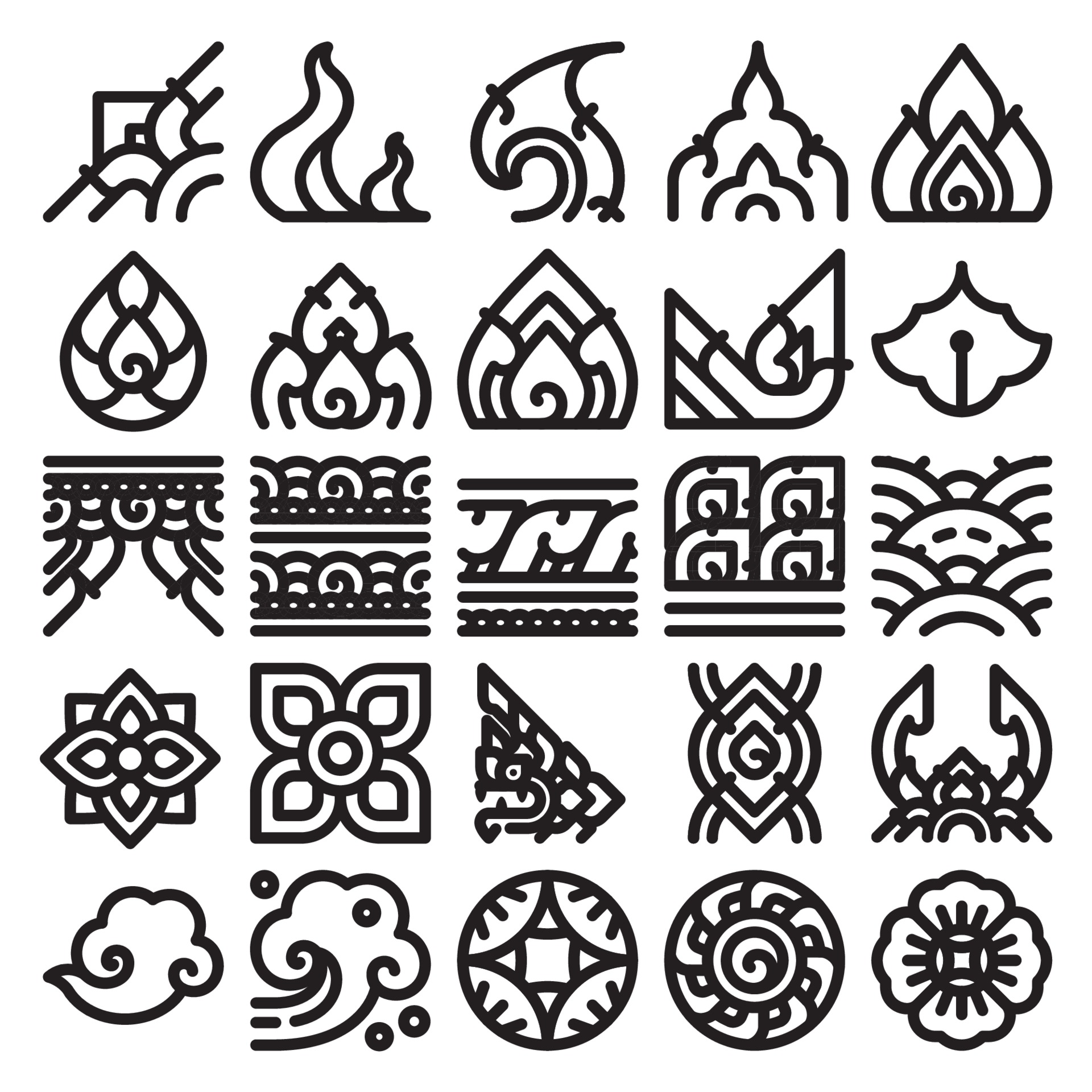 Line Thai Vector Art, Icons, and Graphics for Free Download