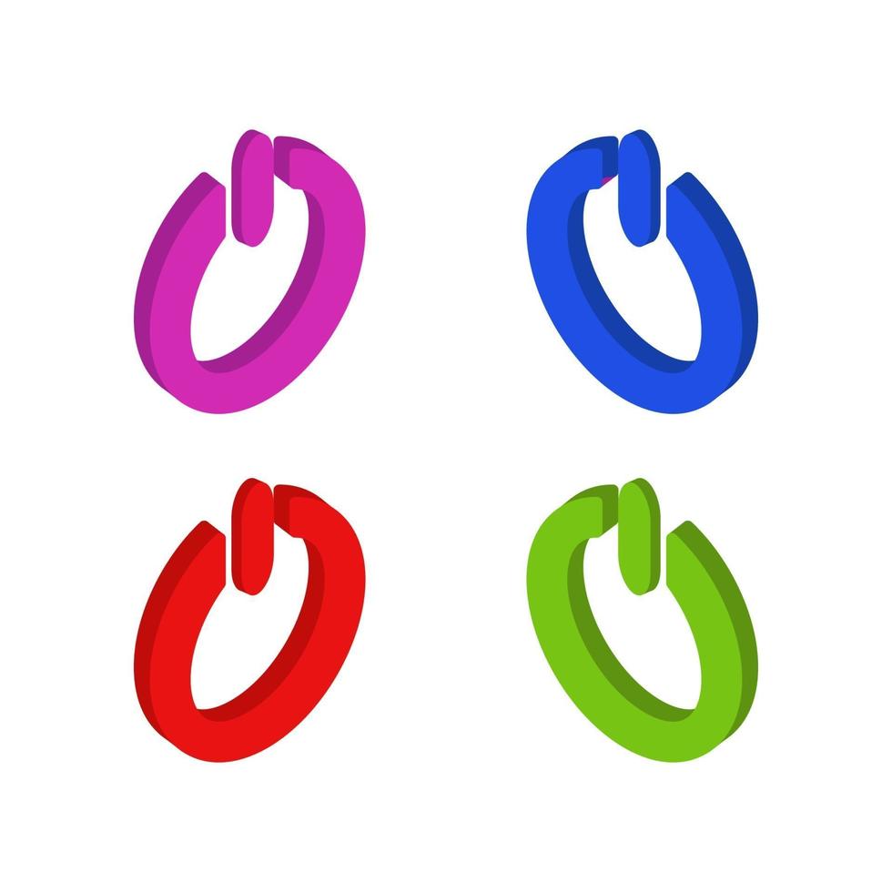 Set Of Power Buttons On White Background 2039363 Vector Art at Vecteezy