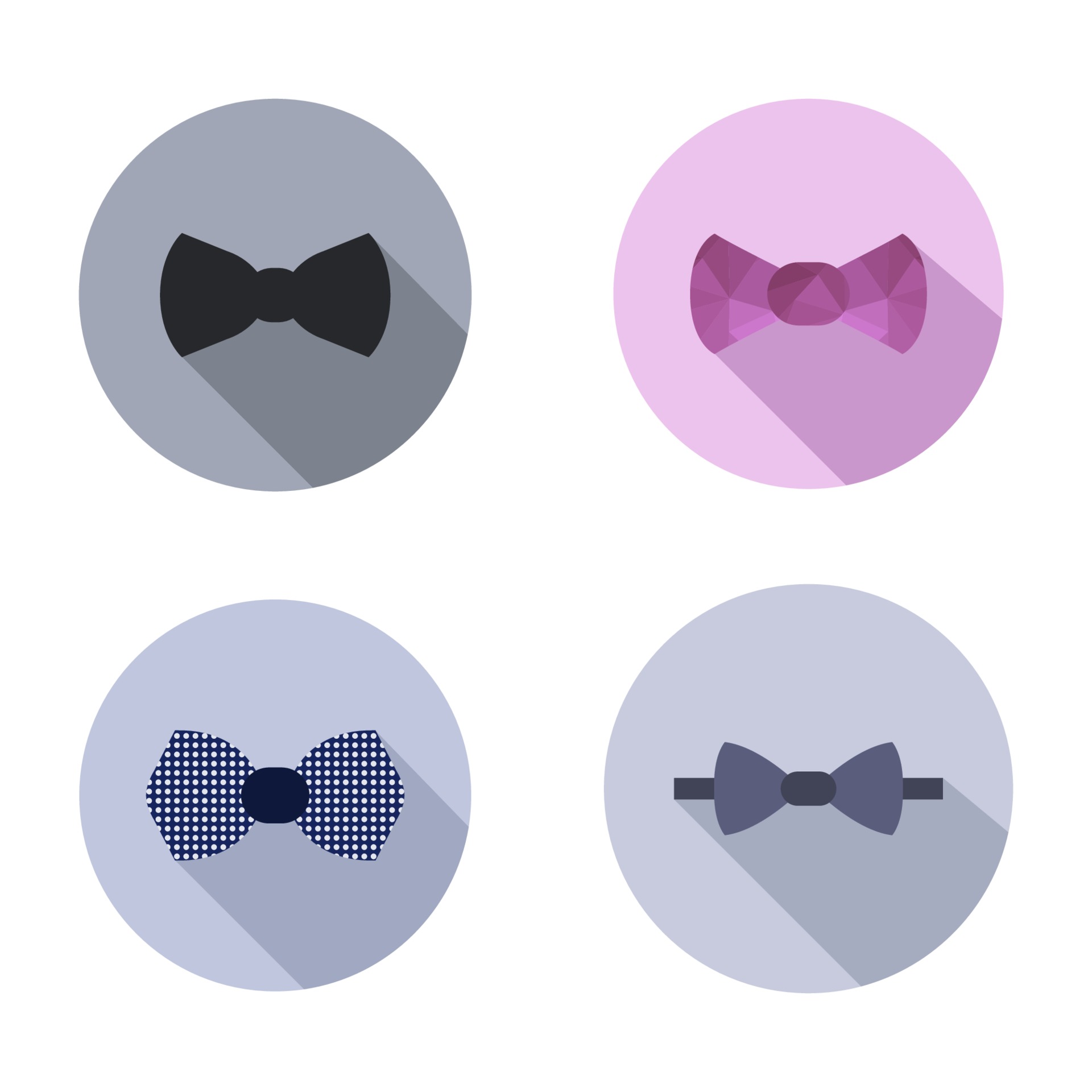 Set Of Bow Ties On White Background 2040042 Vector Art at Vecteezy