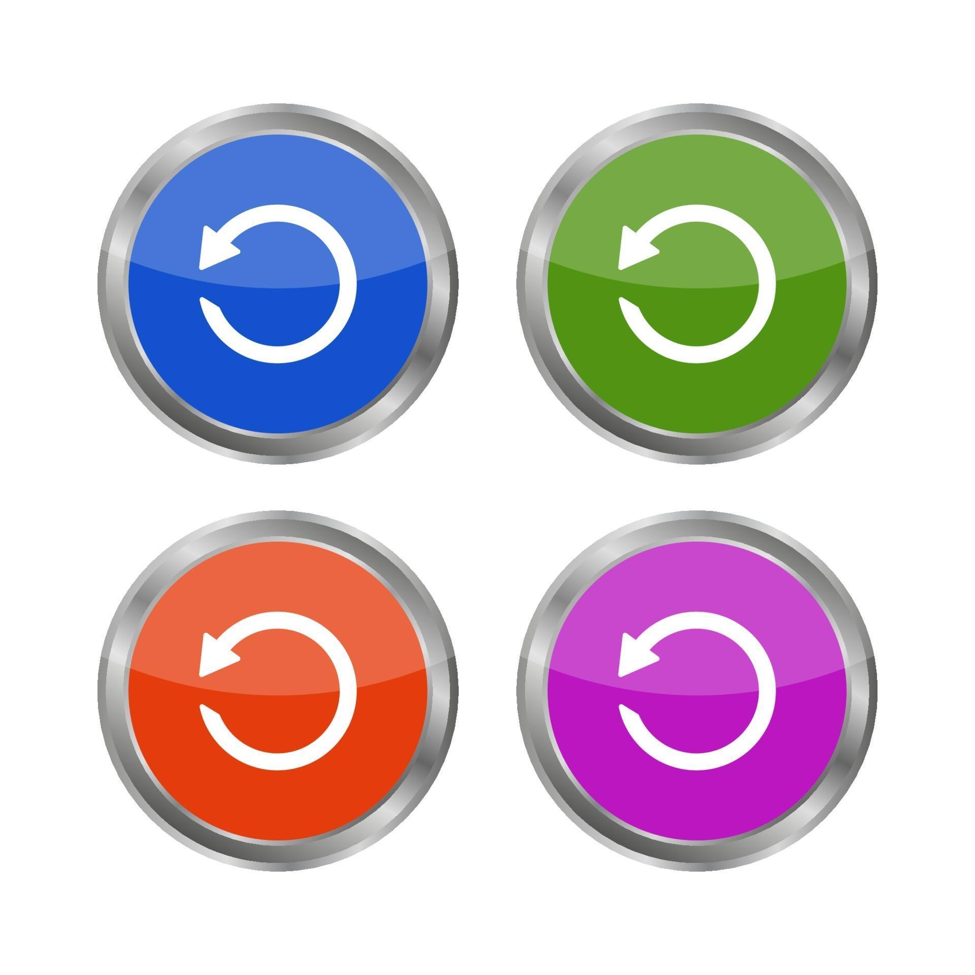 Set Of Reload Button On White Background 2040146 Vector Art at Vecteezy