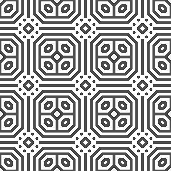 Abstract Seamless Octagonal Hexagon Shapes Pattern Abstract Geometric