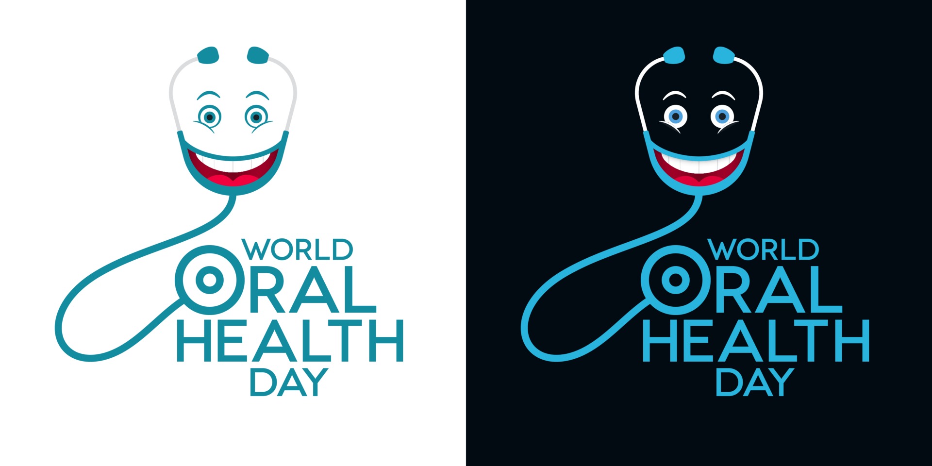 World Oral Health Day Greeting Card Designs 2042963 Vector Art At Vecteezy
