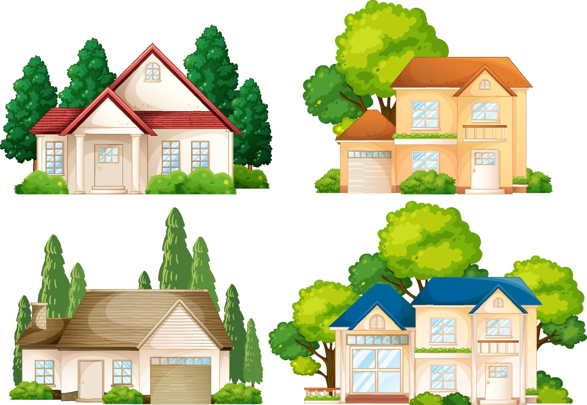 Set Of Different Types Of Houses Isolated 2046809 Vector Art At Vecteezy set-of-different-types-of-houses-isolated-2046809-vector-art-at-vecteezy