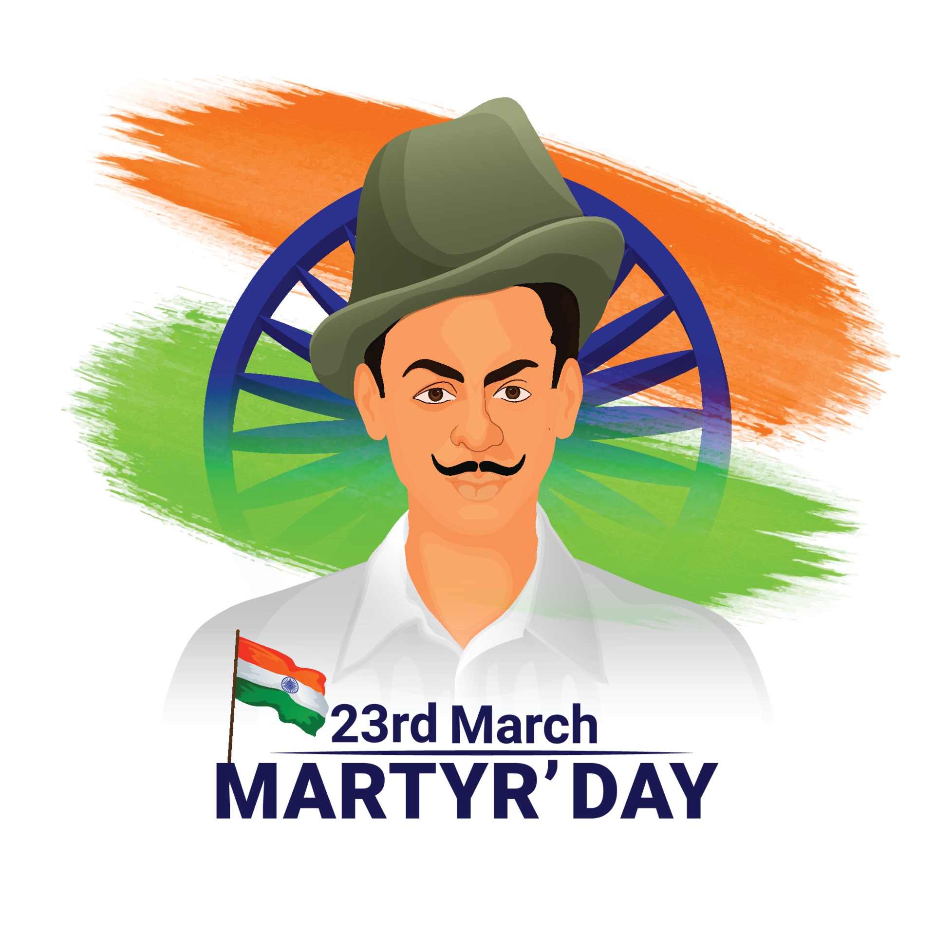Indian freedom fighter shaheed bhagat singh illustration background ... Indian freedom fighter shaheed bhagat singh illustration background ...