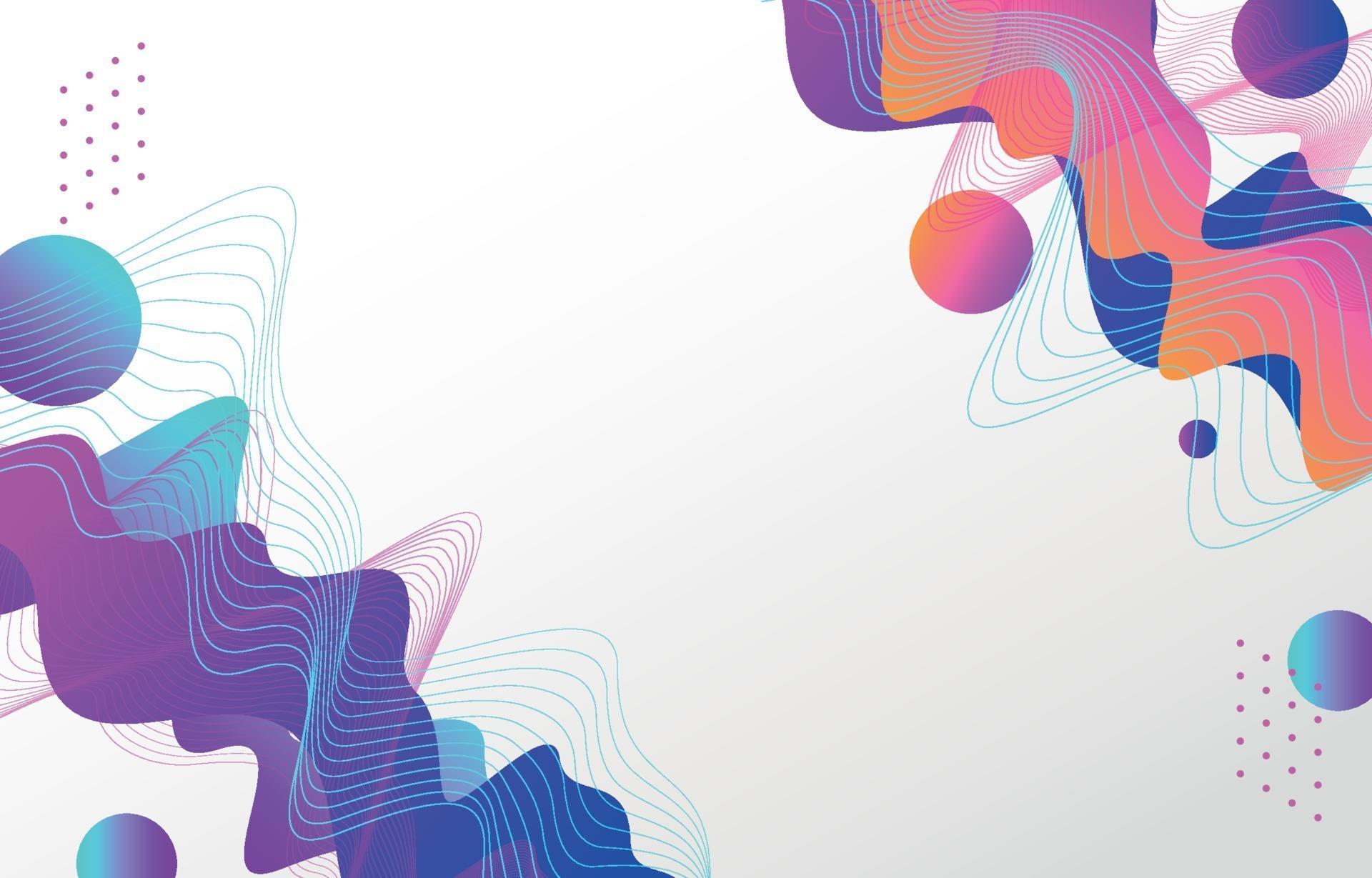 Abstract Wave Colourful Shape Element Background 2056877 Vector Art at ...