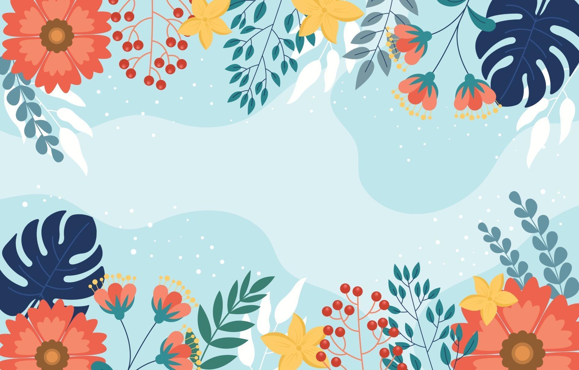 Floral Spring Background 2058270 Vector Art at Vecteezy