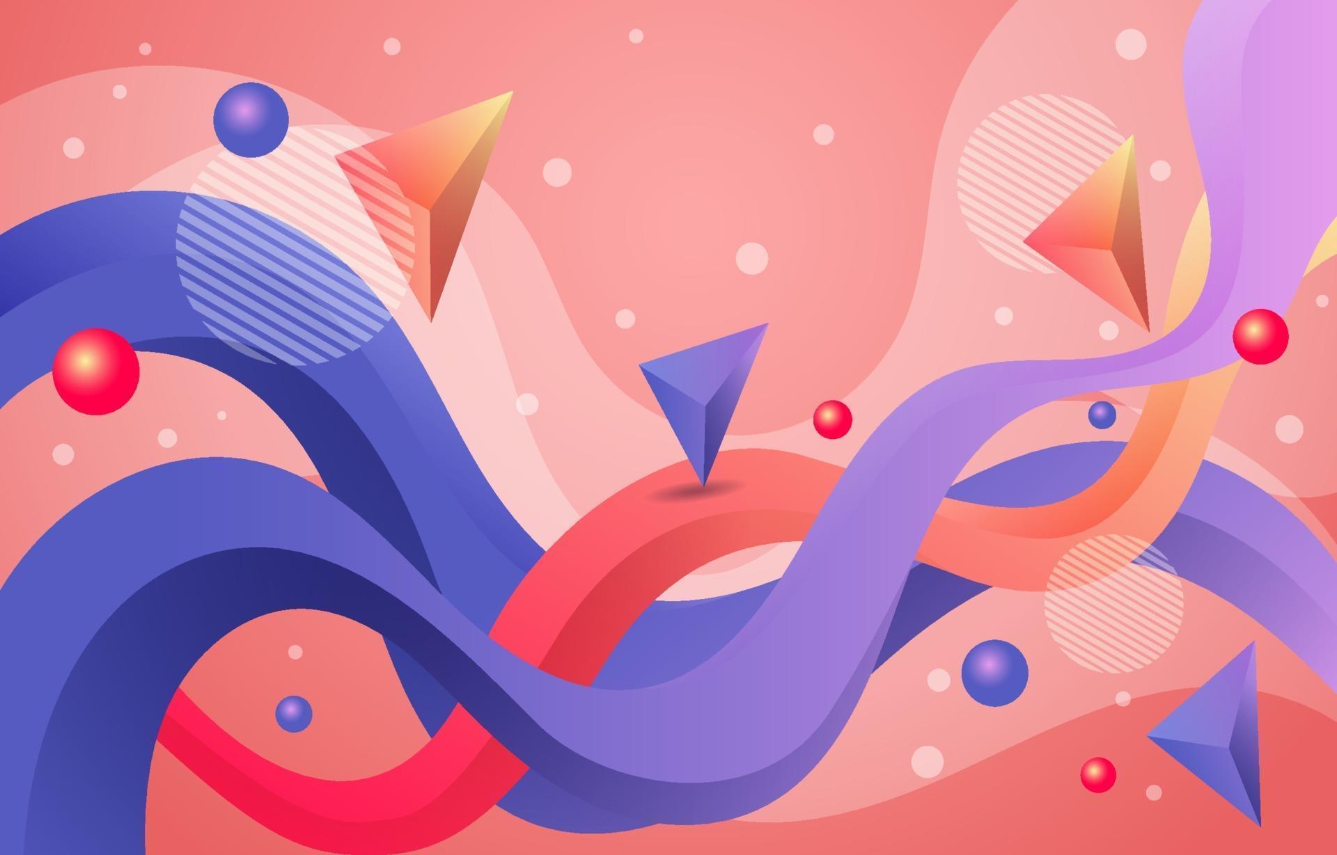 Abstract Colorful Flow And Shape Background 2058413 Vector Art at Vecteezy