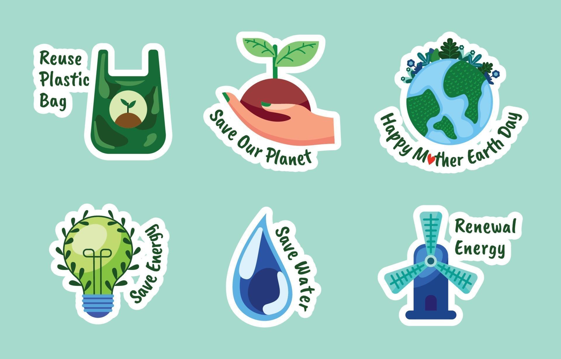 Mother Earth Day Sticker Collection 2058692 Vector Art at Vecteezy Mother Earth Day Sticker Collection 2058692 Vector Art at Vecteezy