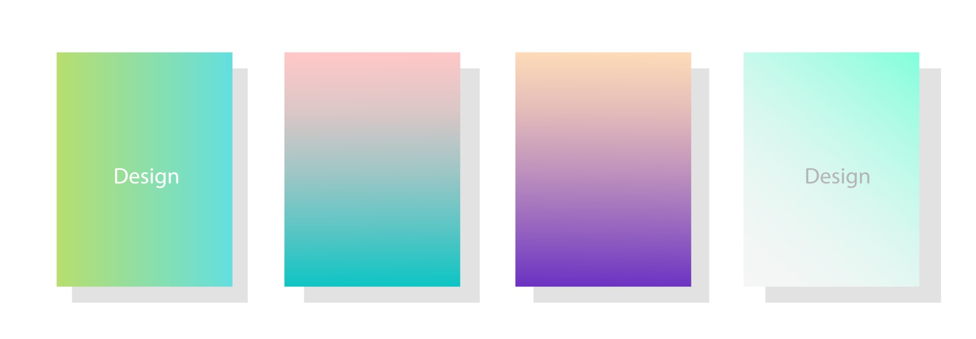 collection of colorful gradient background cover flyers are used for ...