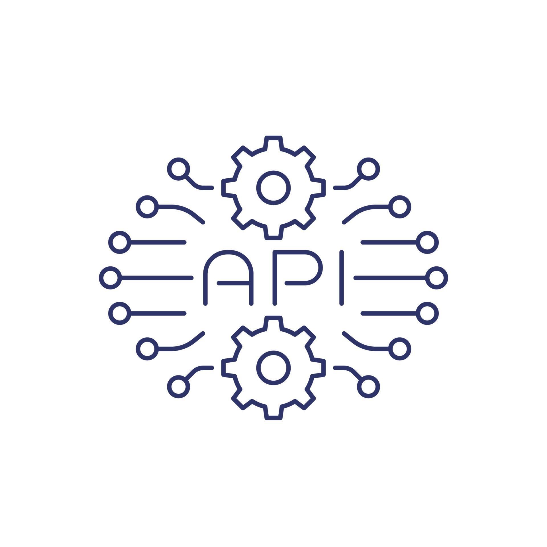 API technology, line vector icon.eps 2061644 Vector Art at Vecteezy