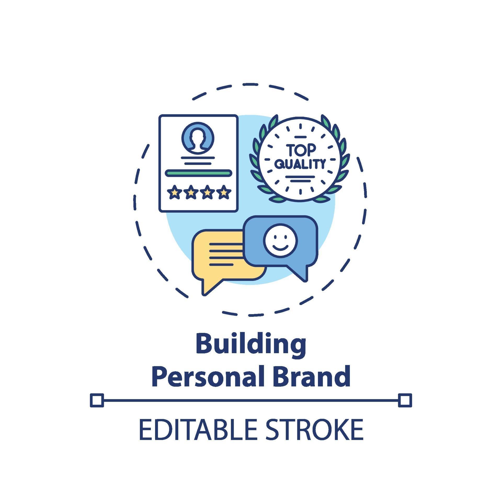 Building personal brand concept icon 2061799 Vector Art at Vecteezy Building personal brand concept icon 2061799 Vector Art at Vecteezy