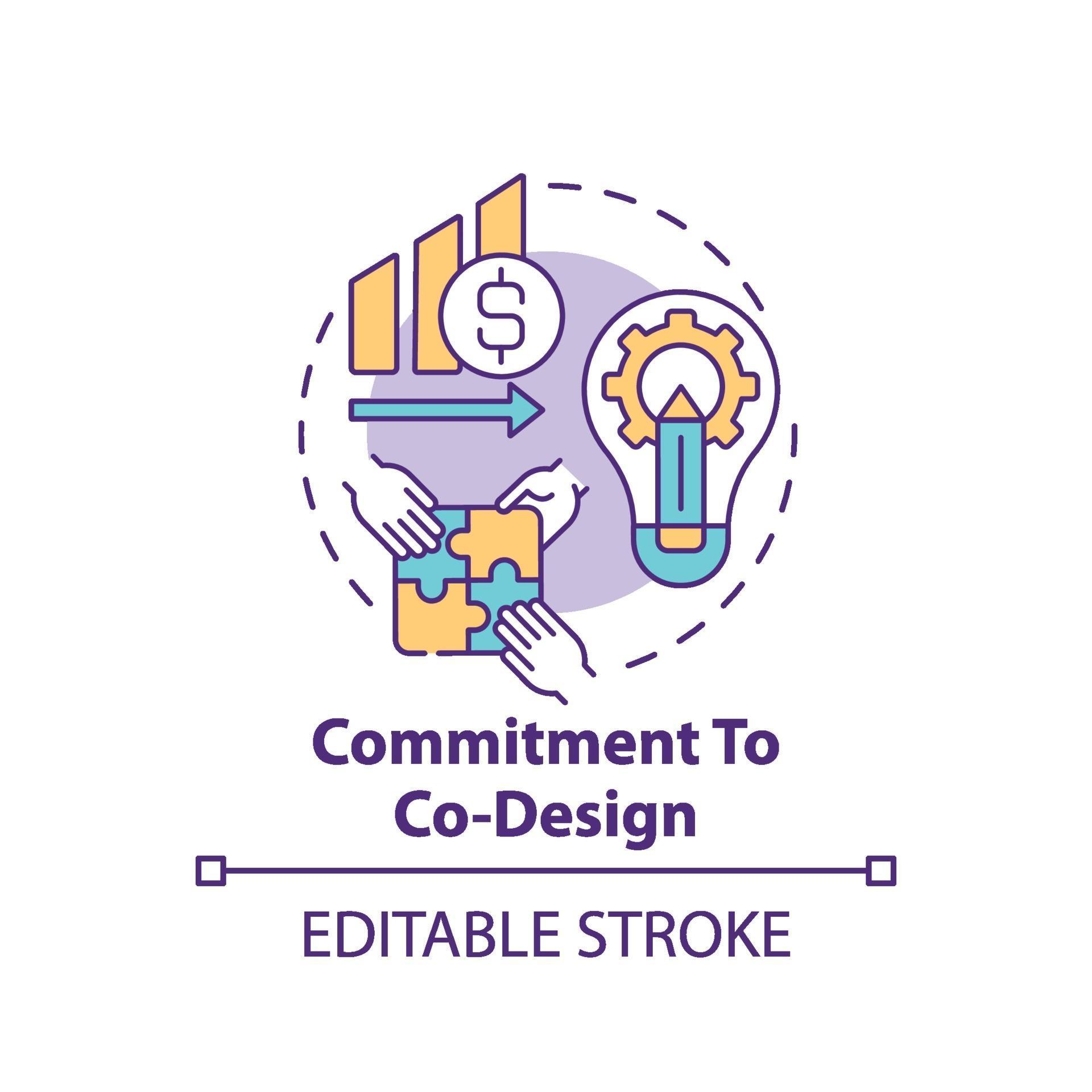 Commitment to co-design concept icon 2062004 Vector Art at Vecteezy