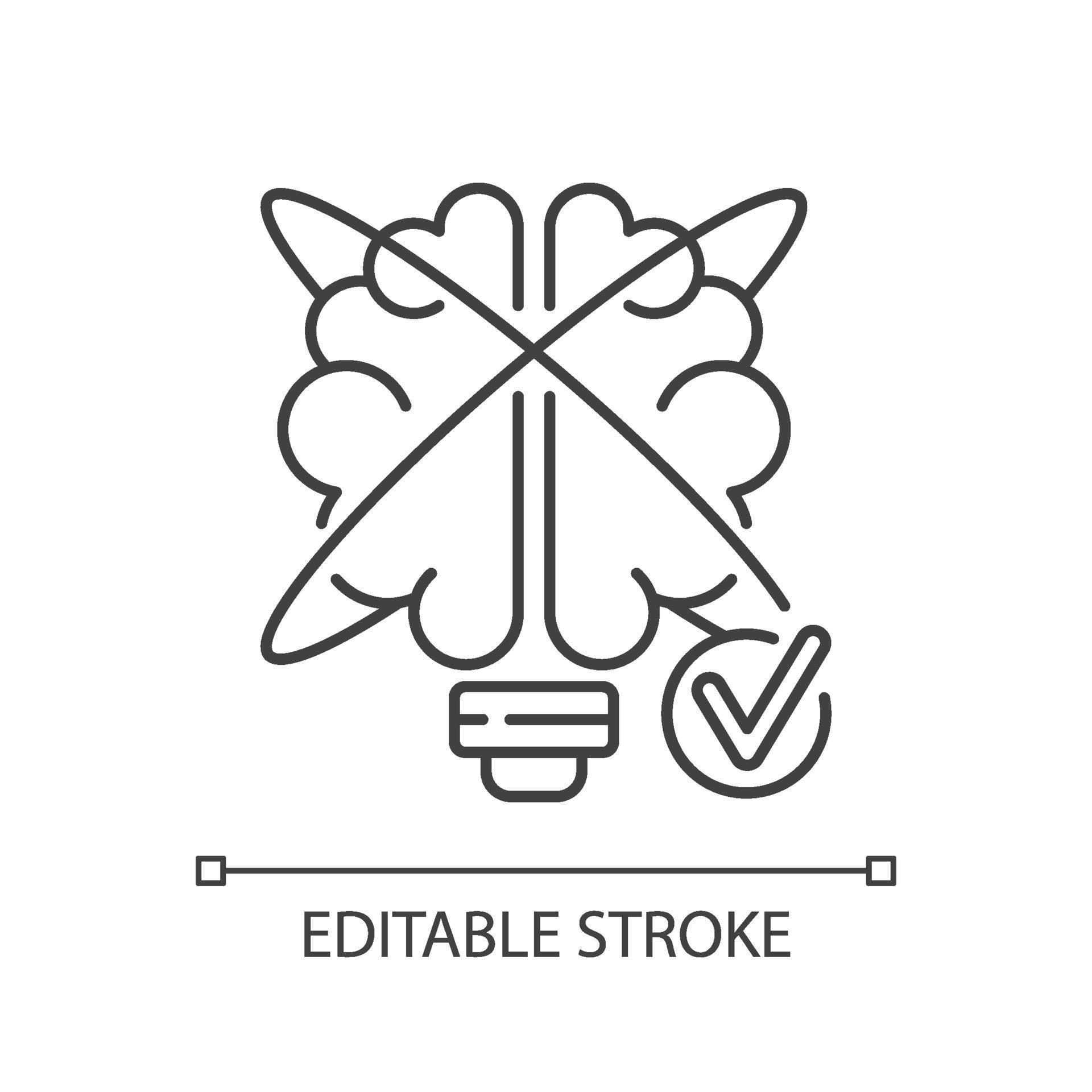 Creative problem solving linear icon 2062461 Vector Art at Vecteezy