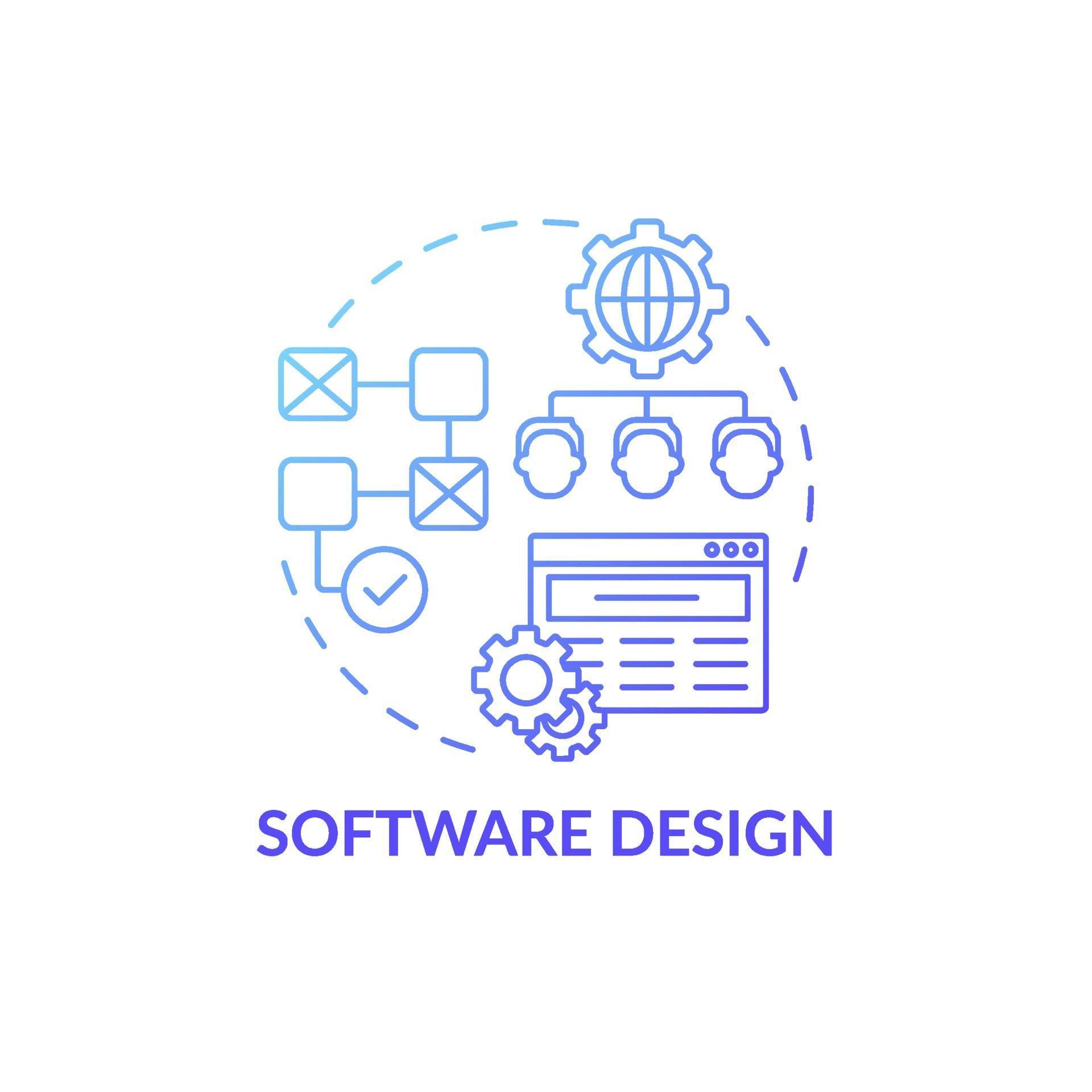 Software Design Concept Icon 2062597 Vector Art At Vecteezy