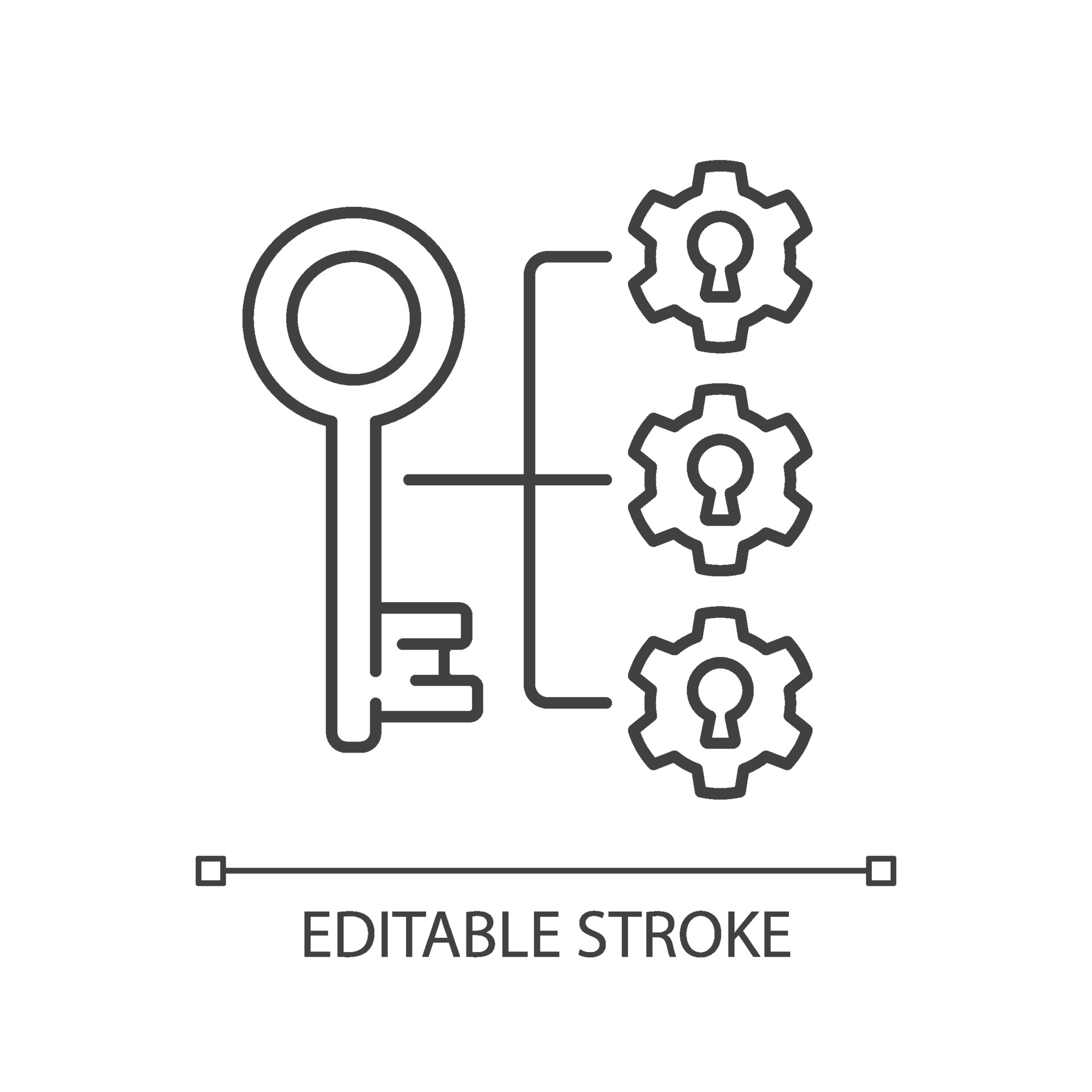 Breaking down problems linear icon 2062598 Vector Art at Vecteezy