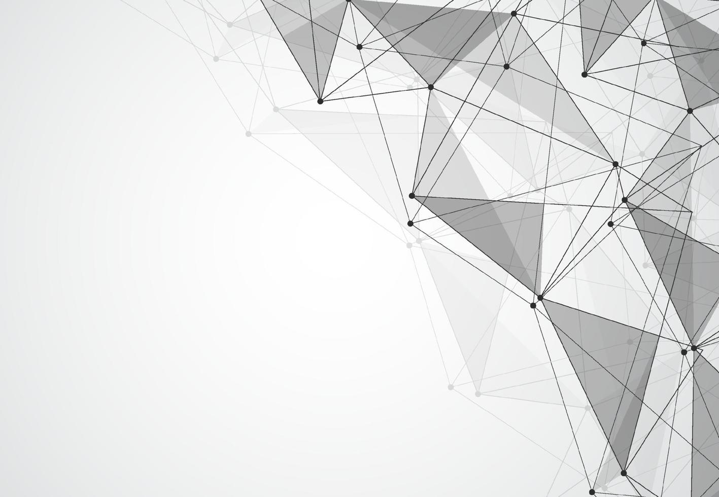 Abstract Connecting Dots And Lines With Geometric Background Modern Technology Connection