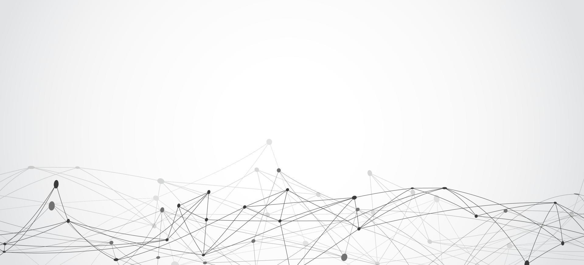 Abstract Connecting Dots And Lines With Geometric Background Modern Technology Connection