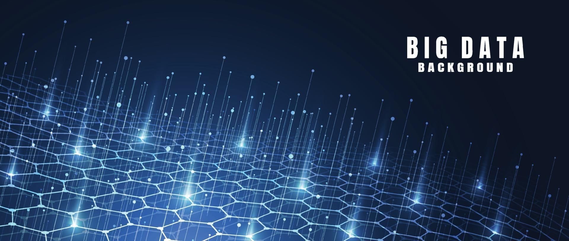 Abstract technology background with Big data. Internet connection ...