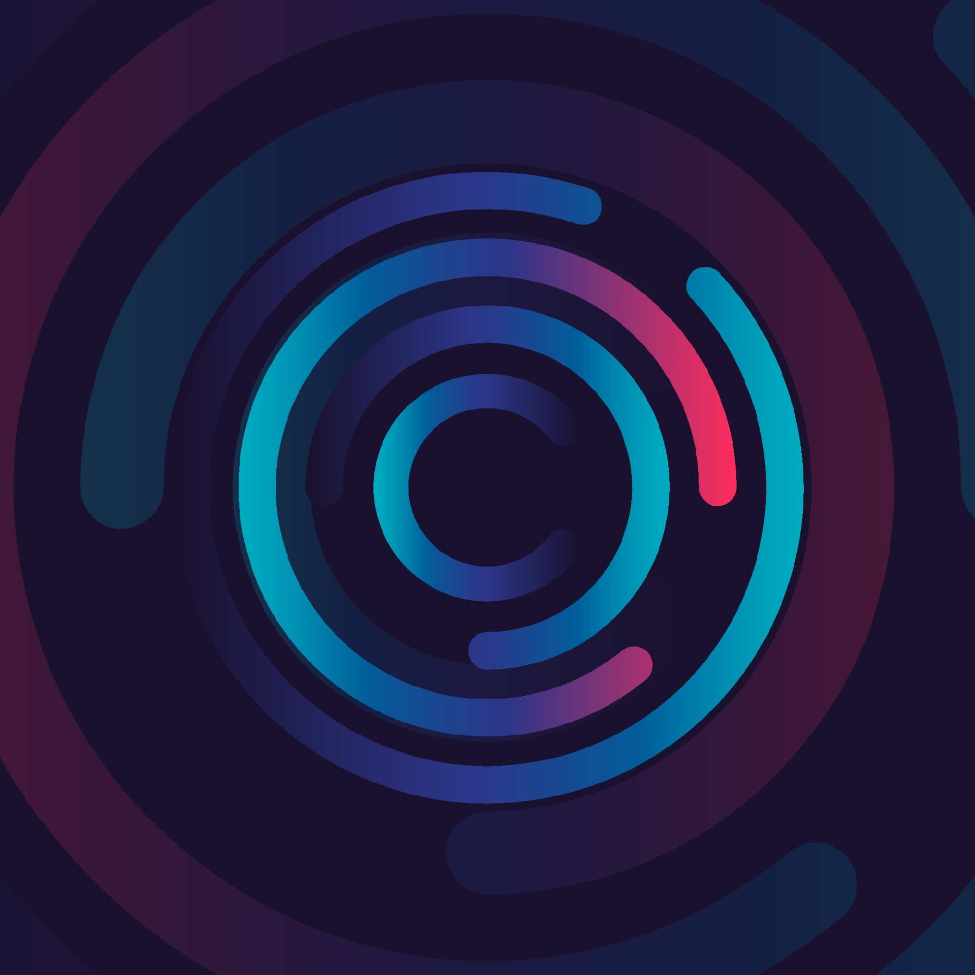 Creative Connection Icon Design Circular Network Data Geometric Structure Dot And Line