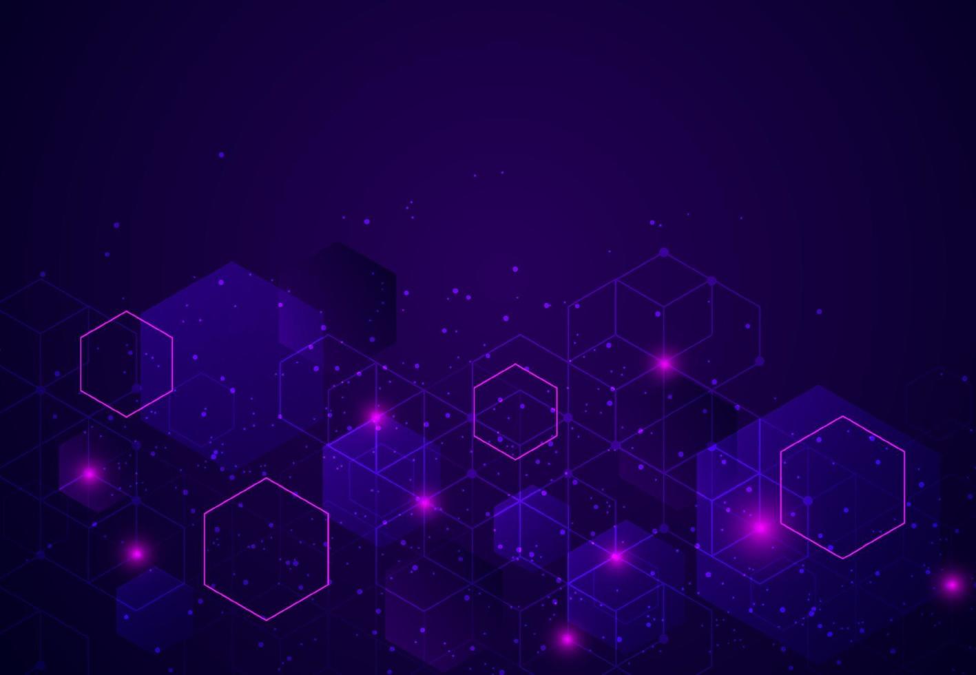 Abstract boxes background. Modern technology with square mesh ...