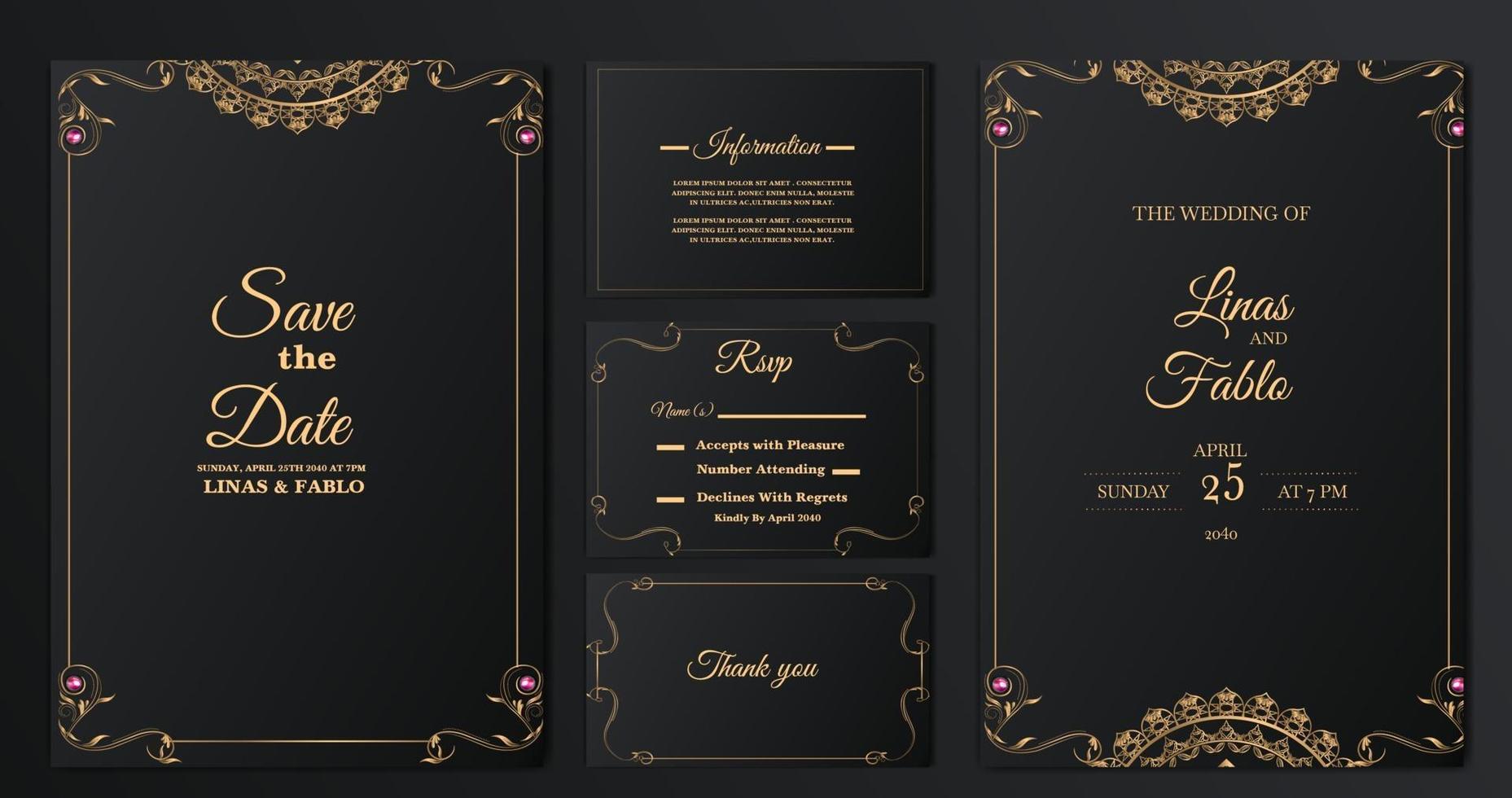 collection of luxury wedding invitation card template designs 2067840 ... collection of luxury wedding invitation card template designs 2067840 ...