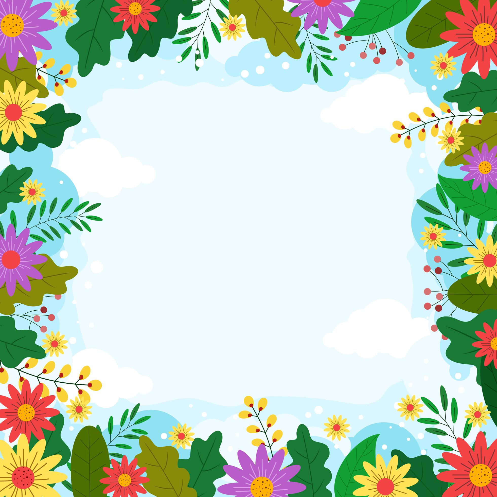 Floral Spring Background 2073111 Vector Art at Vecteezy