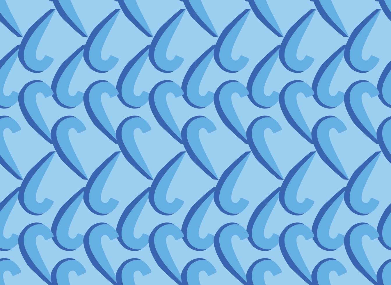 Vector texture background, seamless pattern. Hand drawn, blue colors ...