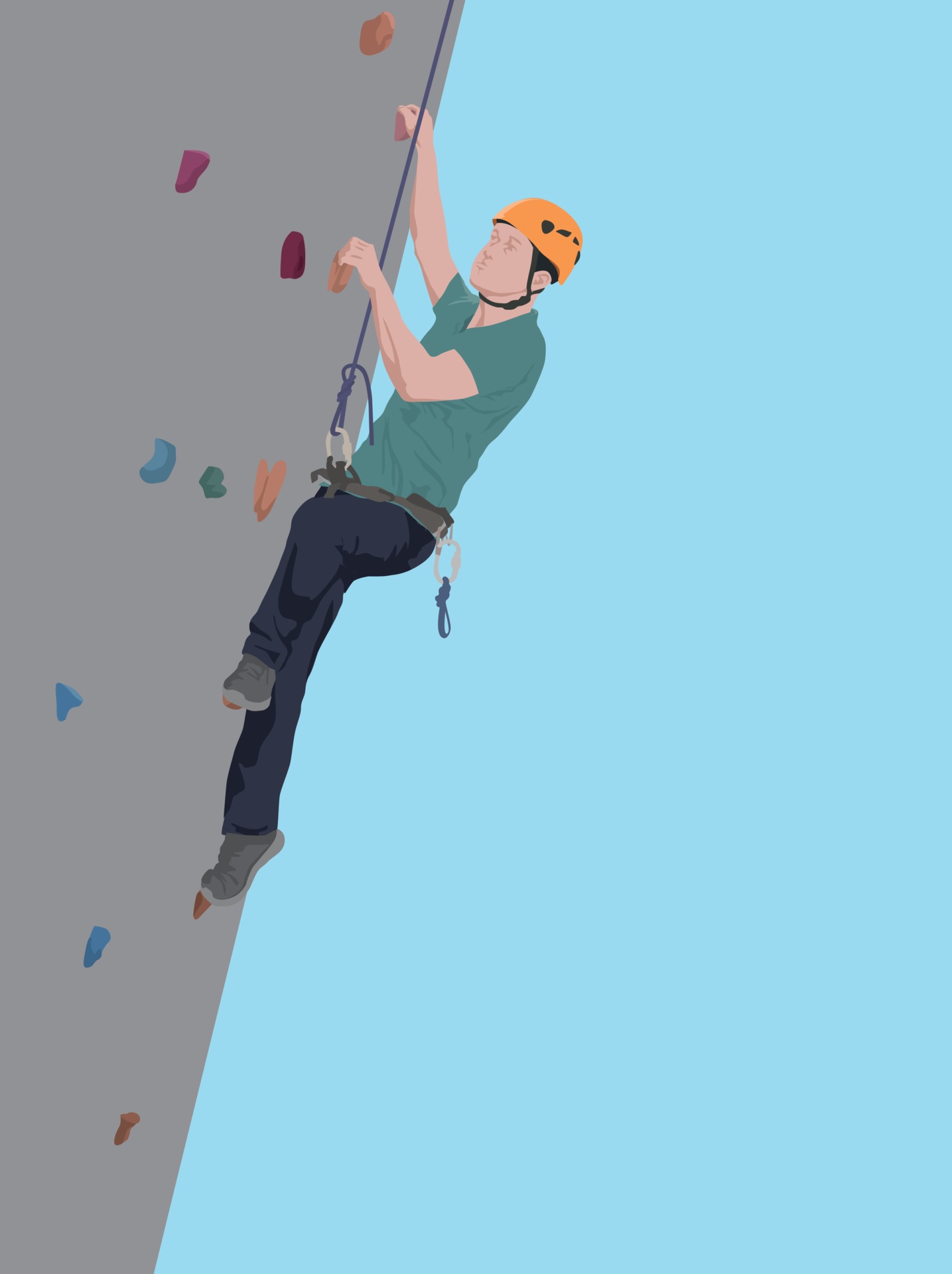 Climbing Wall on illustration graphic vector 2080409 Vector Art at Vecteezy