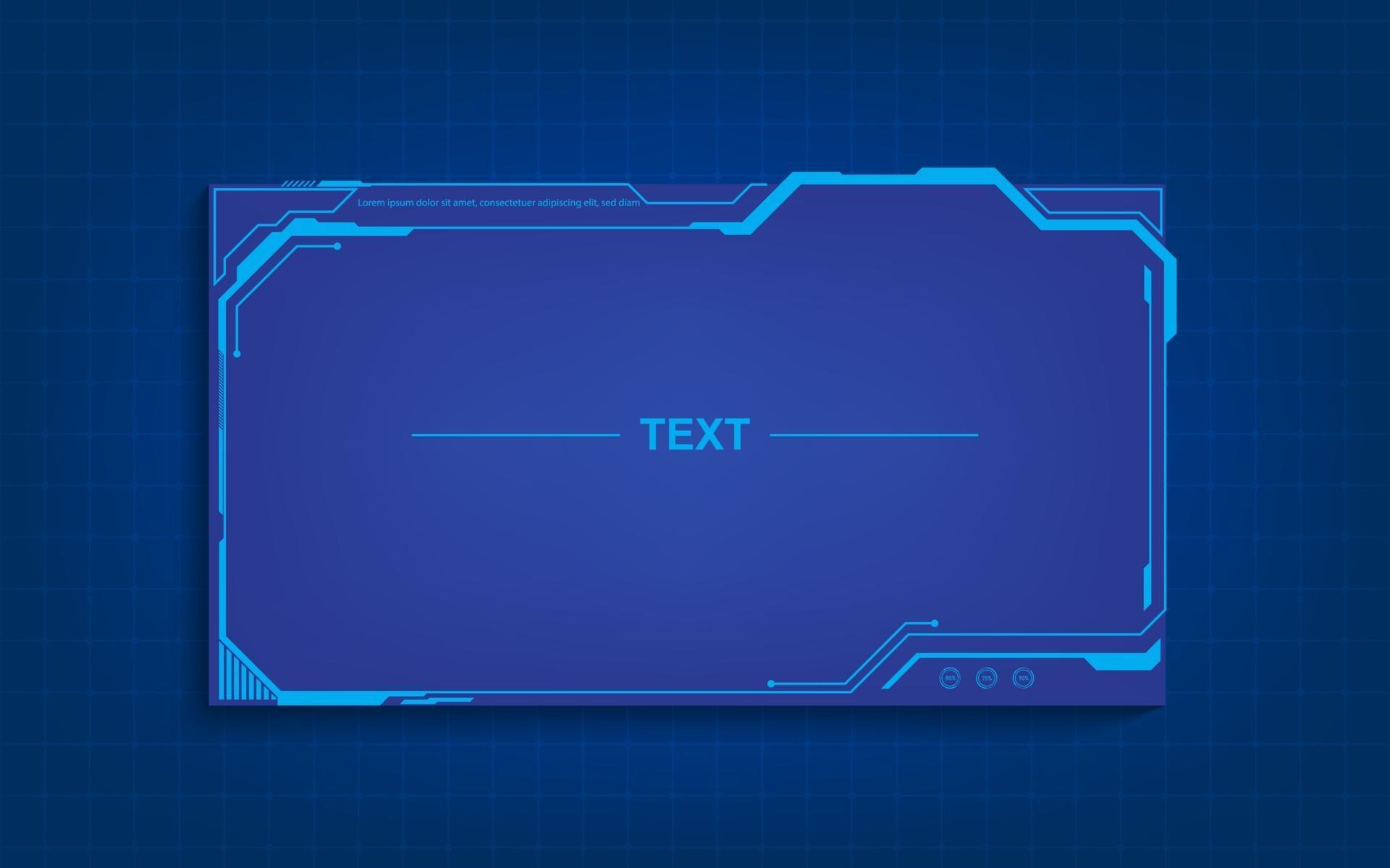 HUD, UI, GUI futuristic frame user interface screen elements, Abstract control panel layout ...