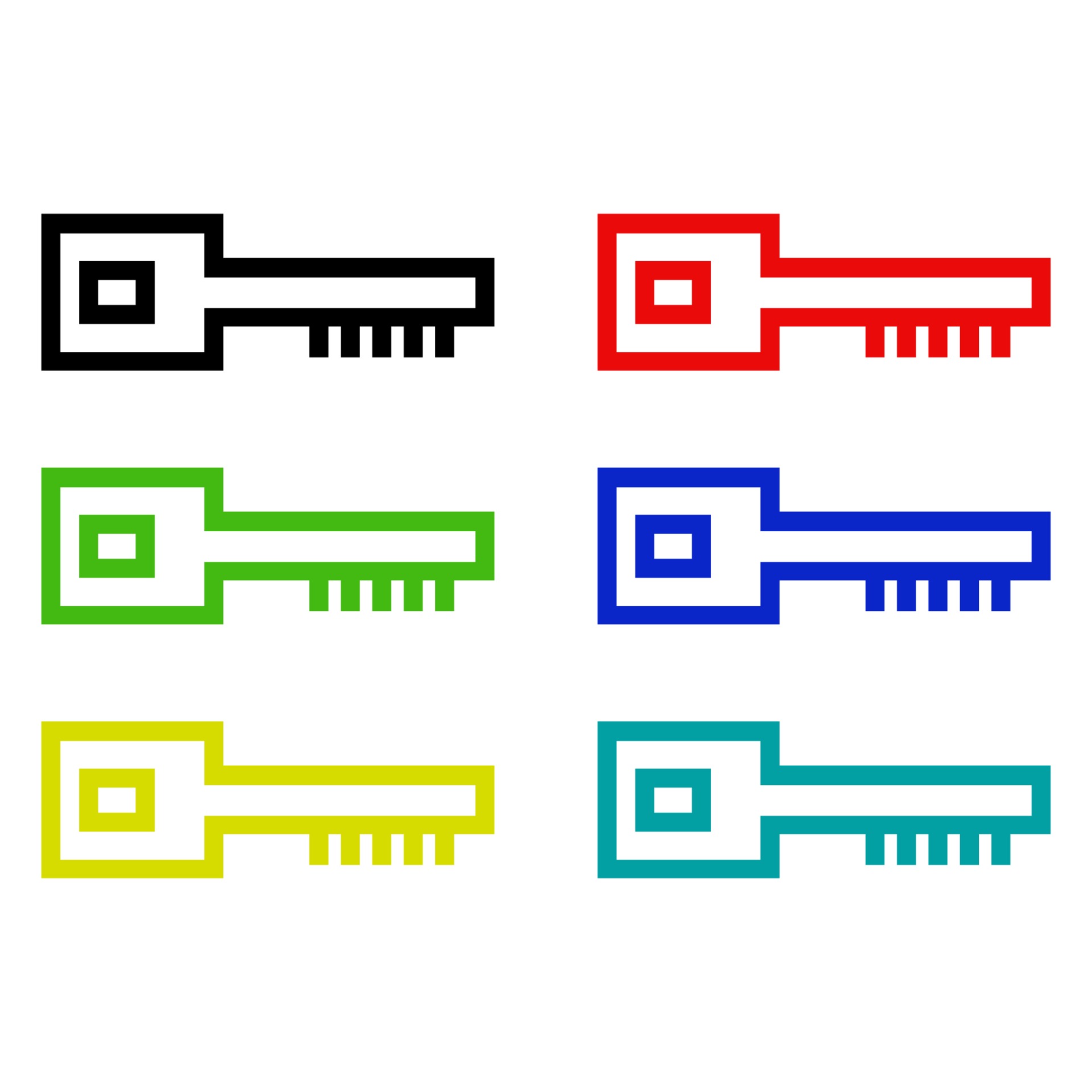 Set Of Keys On White Background 2083253 Vector Art at Vecteezy